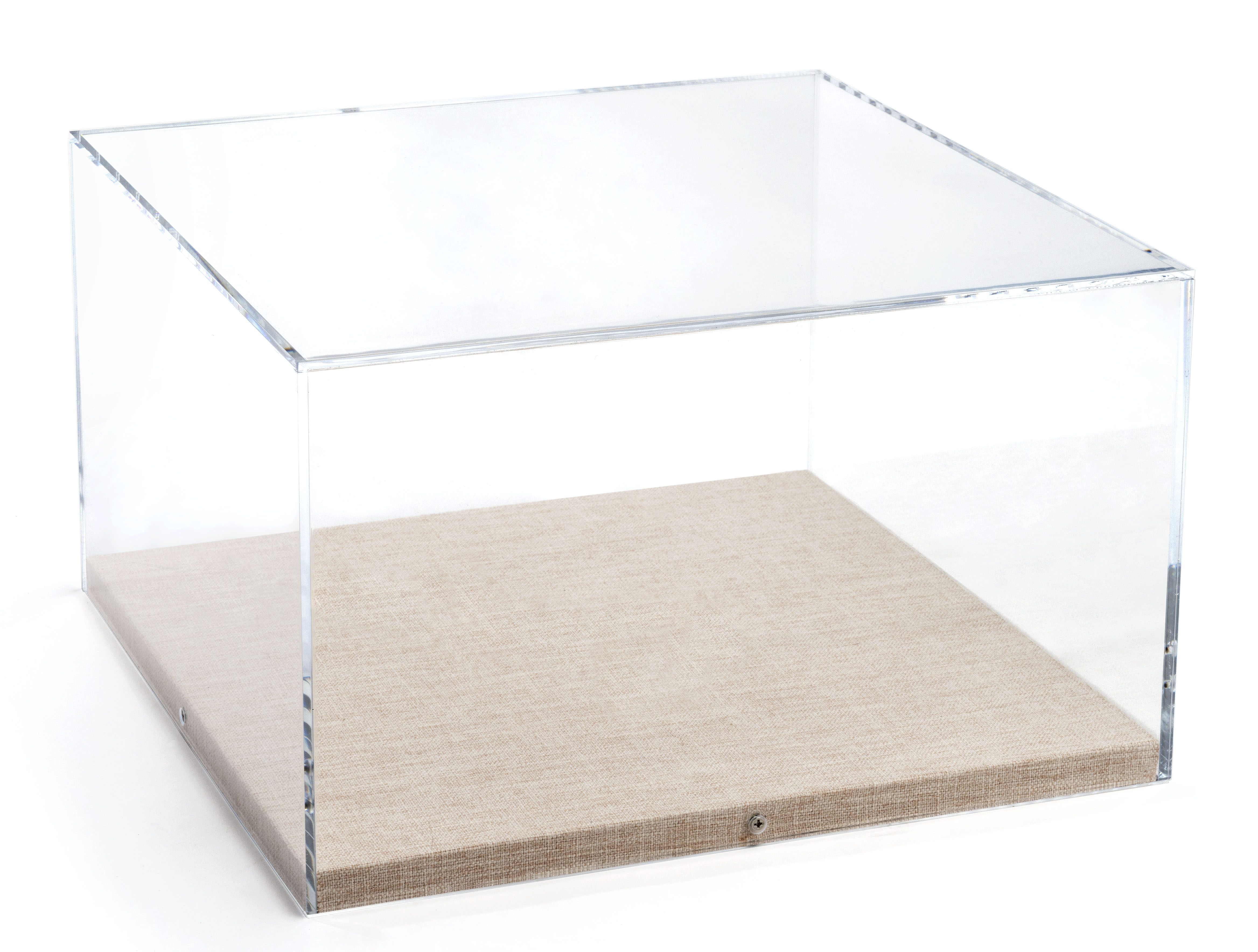 Presentation-Quality Tabletop Display Case | Linen Base | Displays2Go