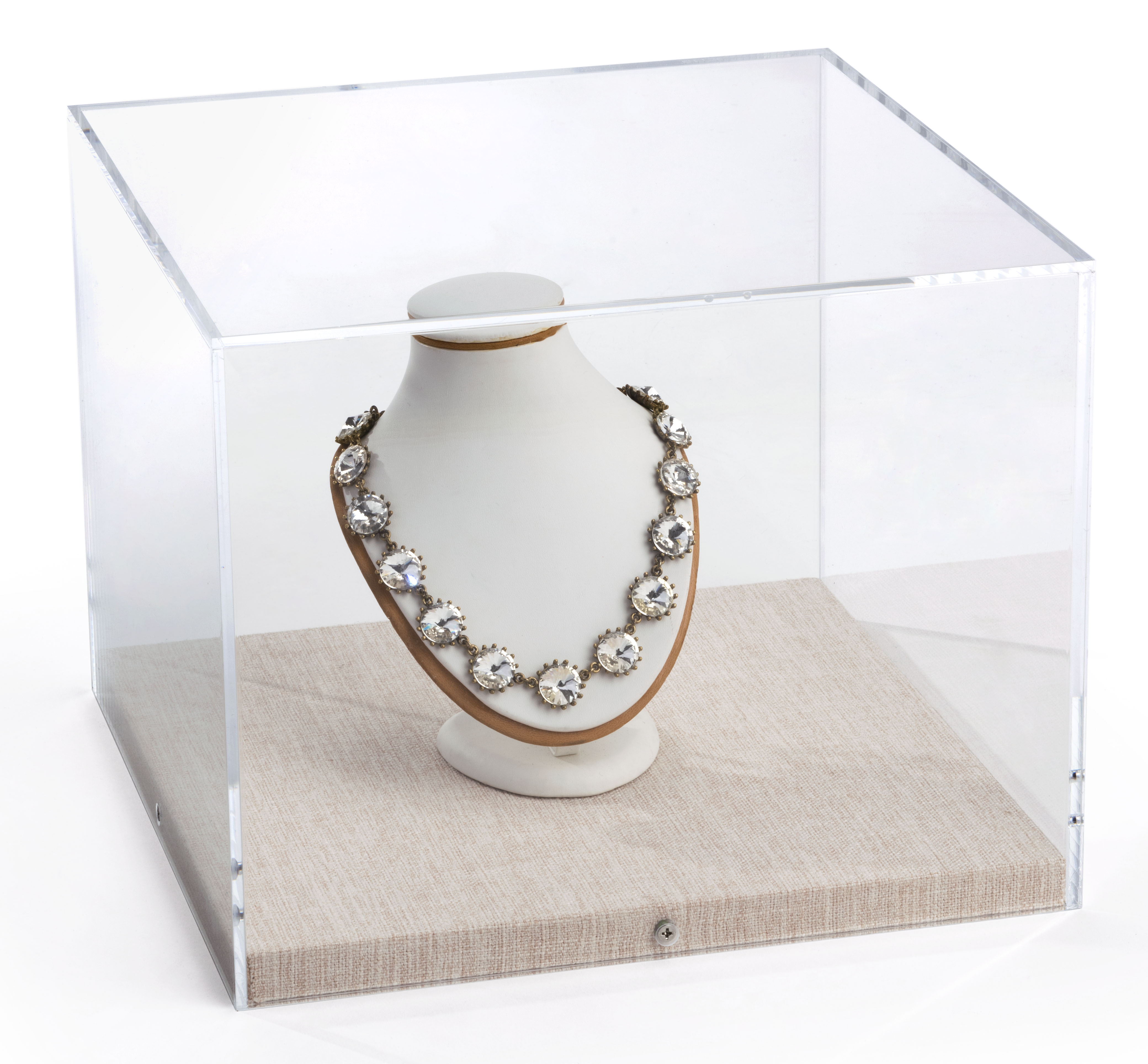 Gallery-Style Tabletop Display Box | Clear Acrylic Cover | Displays2Go