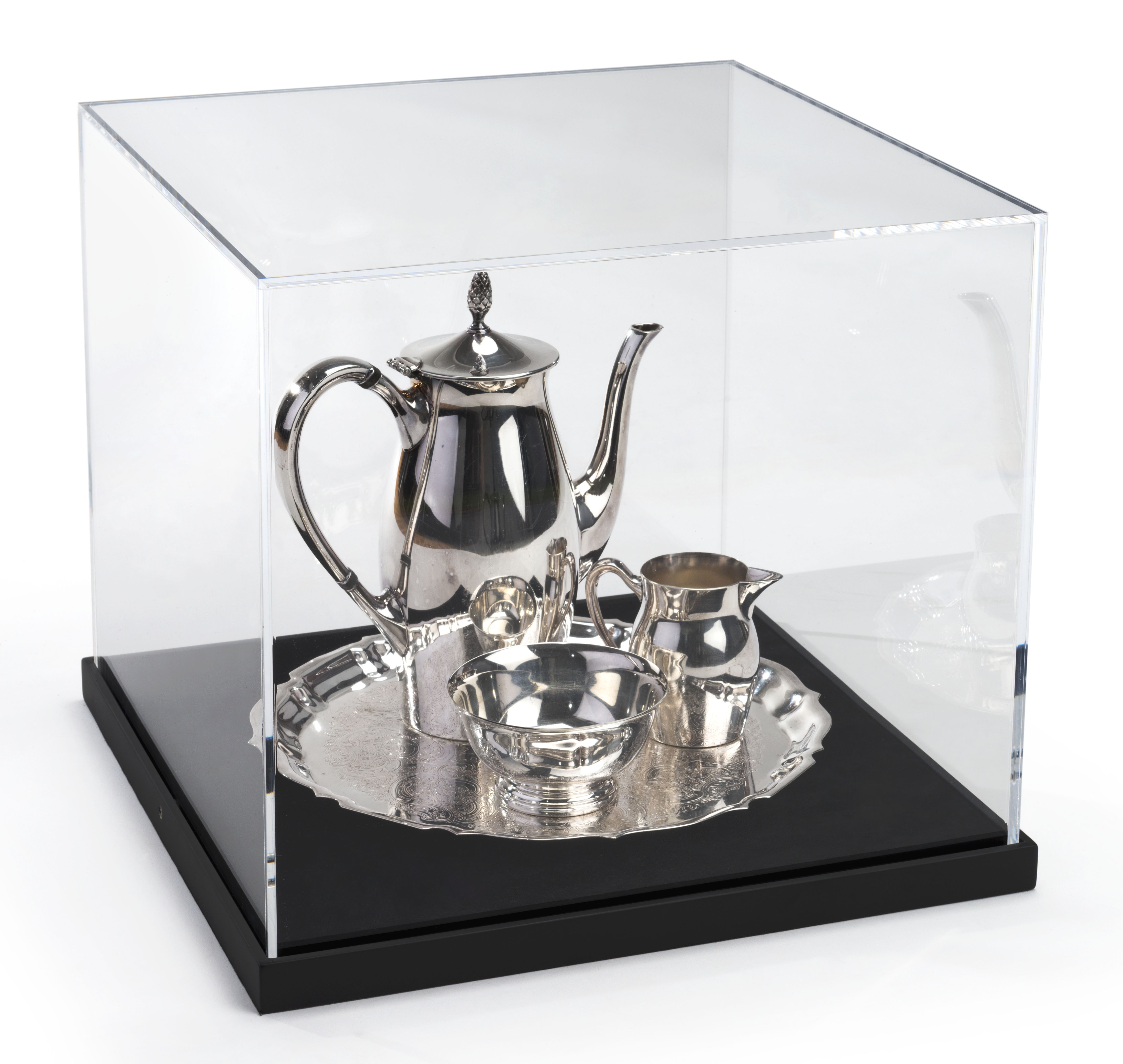 Gallery-Style Box Display Case | 16” x 16” Countertop Vitrine | Displays2Go