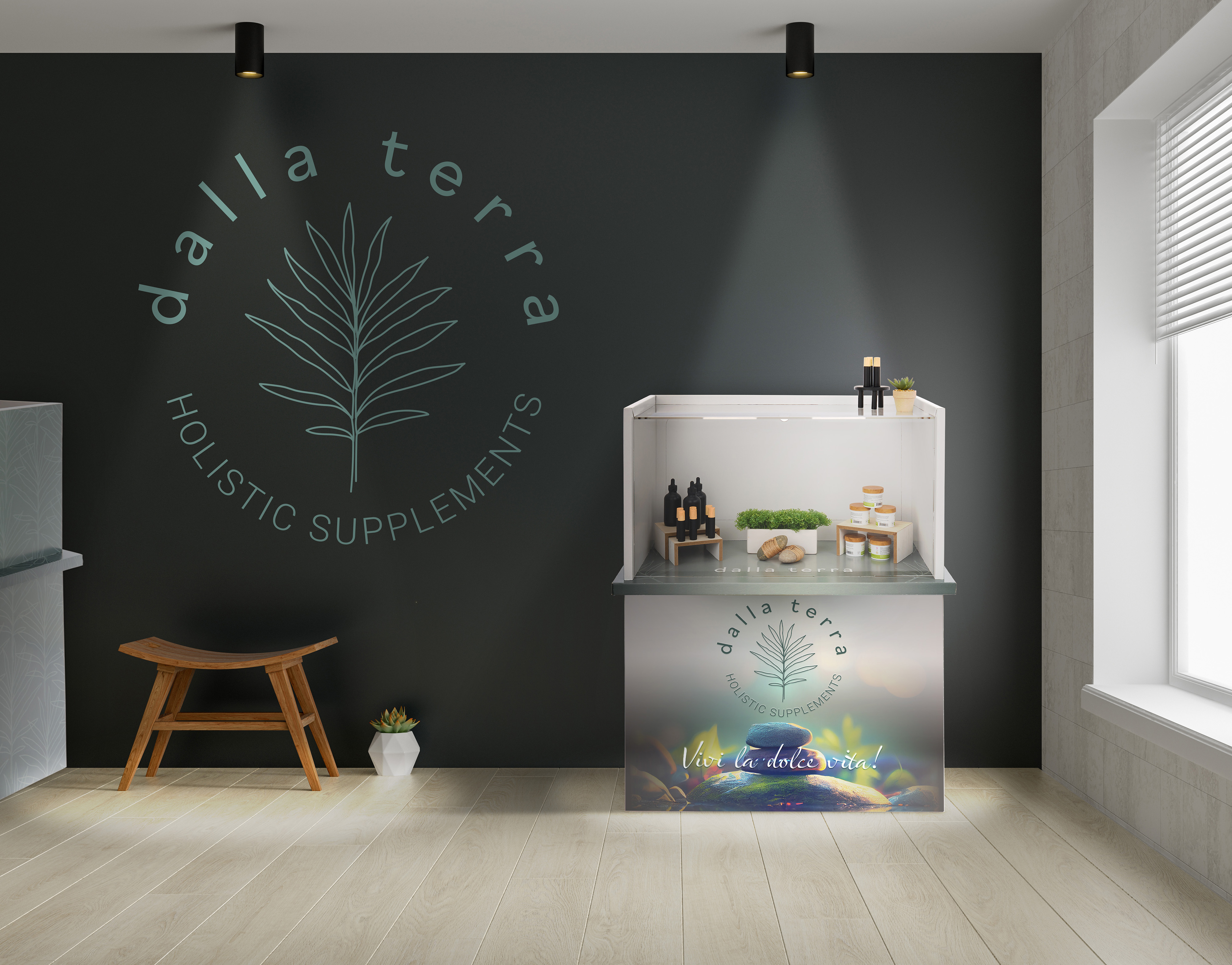 Portable Acrylic Display Counter with Graphics | FSC-Certified ...