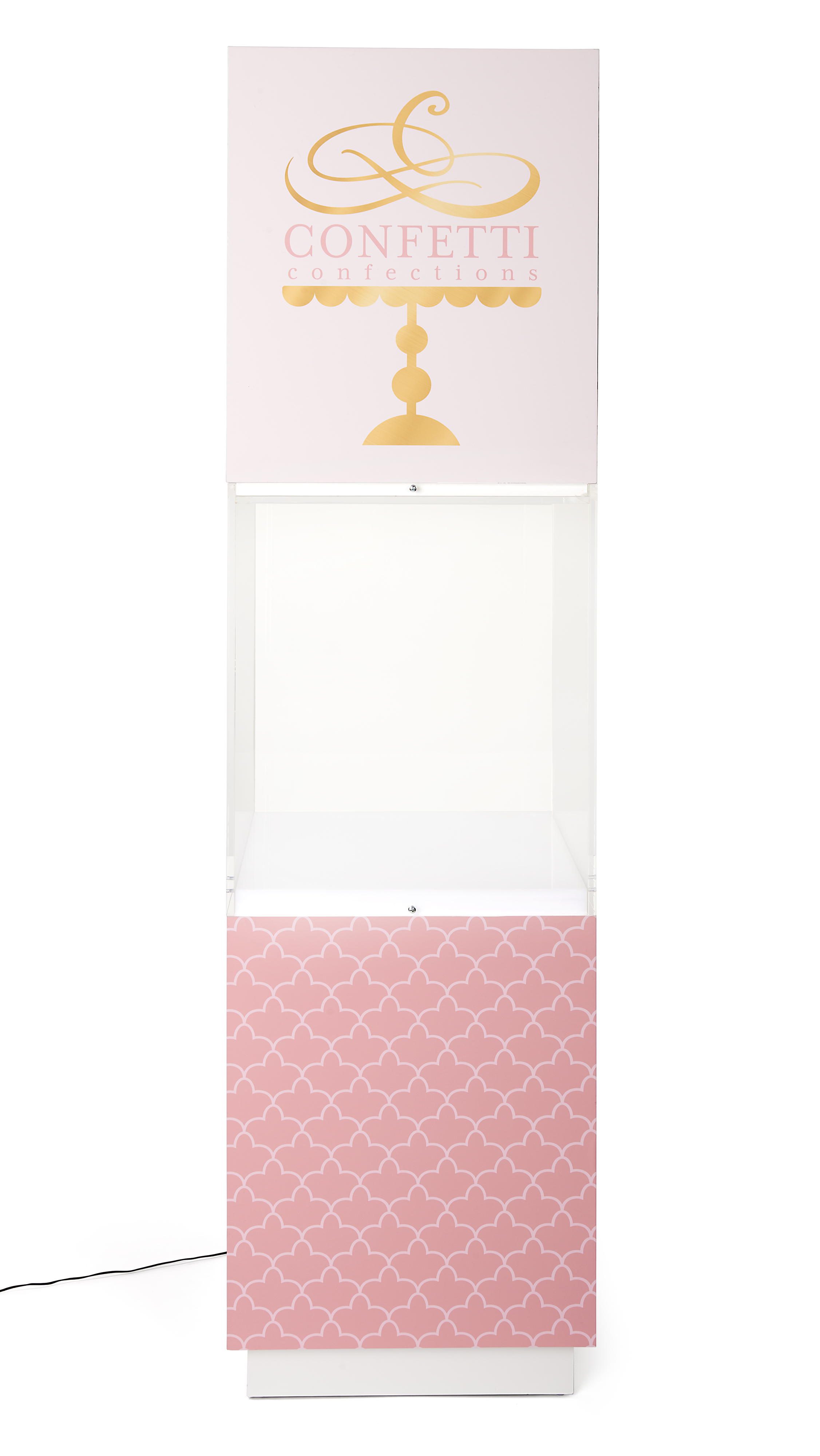 Bottom Lit Pedestal Display with Custom Graphics | Full Color | Displays2Go