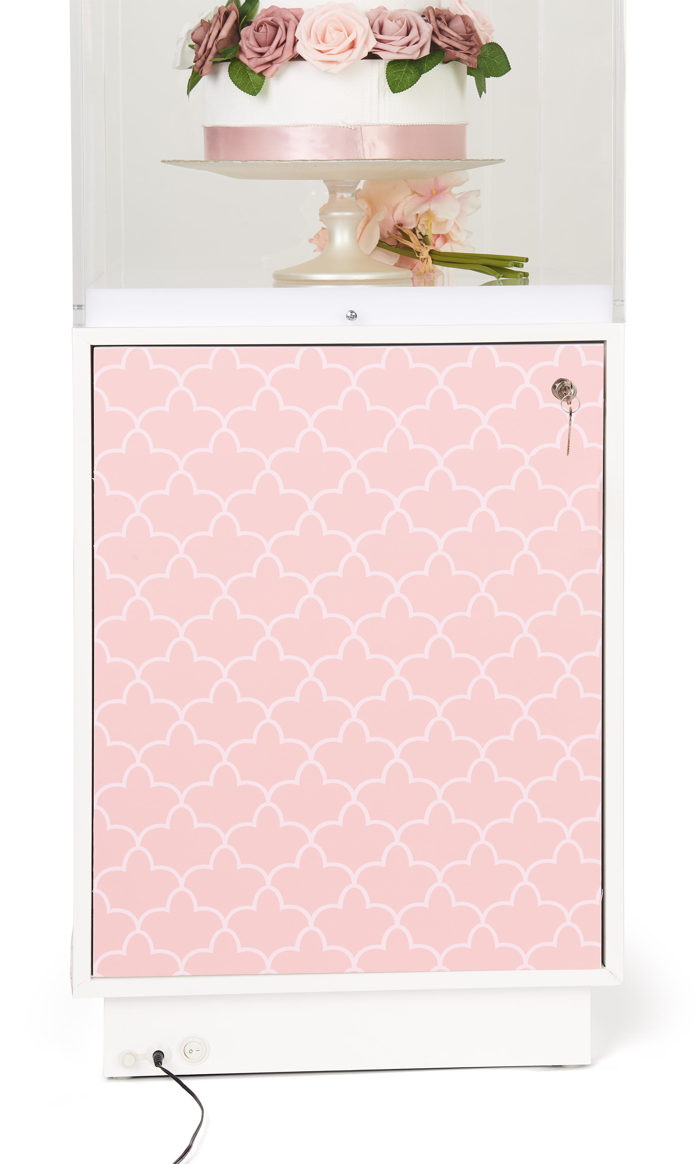 Bottom Lit Pedestal Display with Custom Graphics | Full Color | Displays2Go