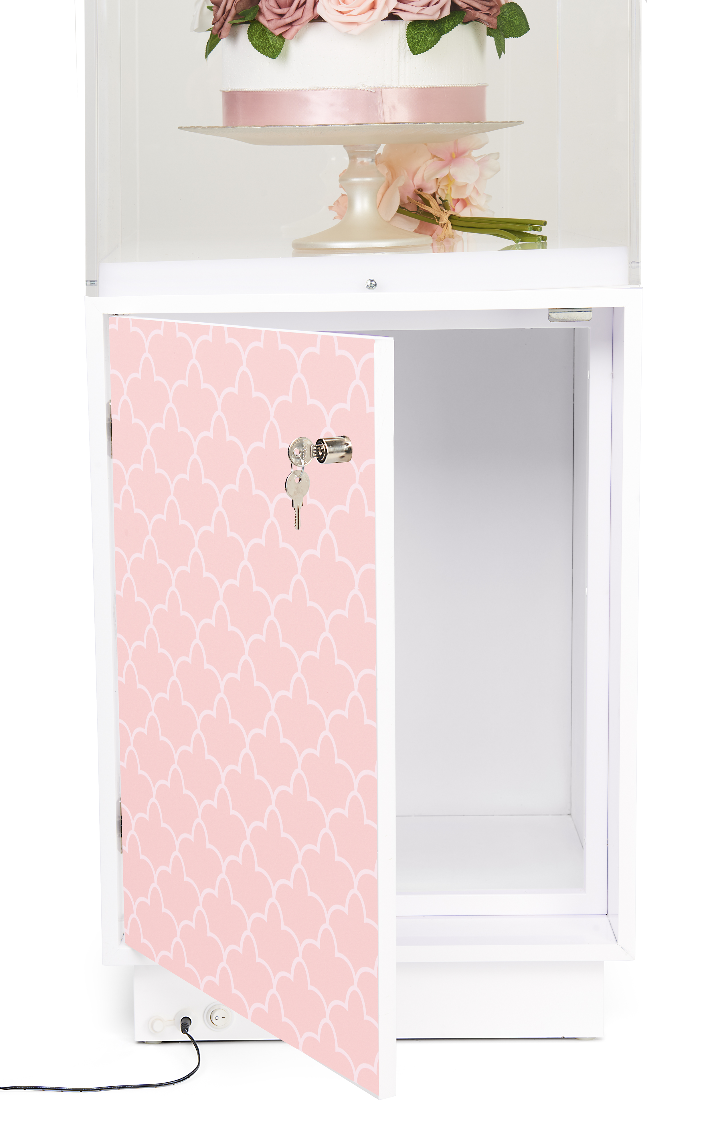Bottom Lit Pedestal Display with Custom Graphics | Full Color | Displays2Go