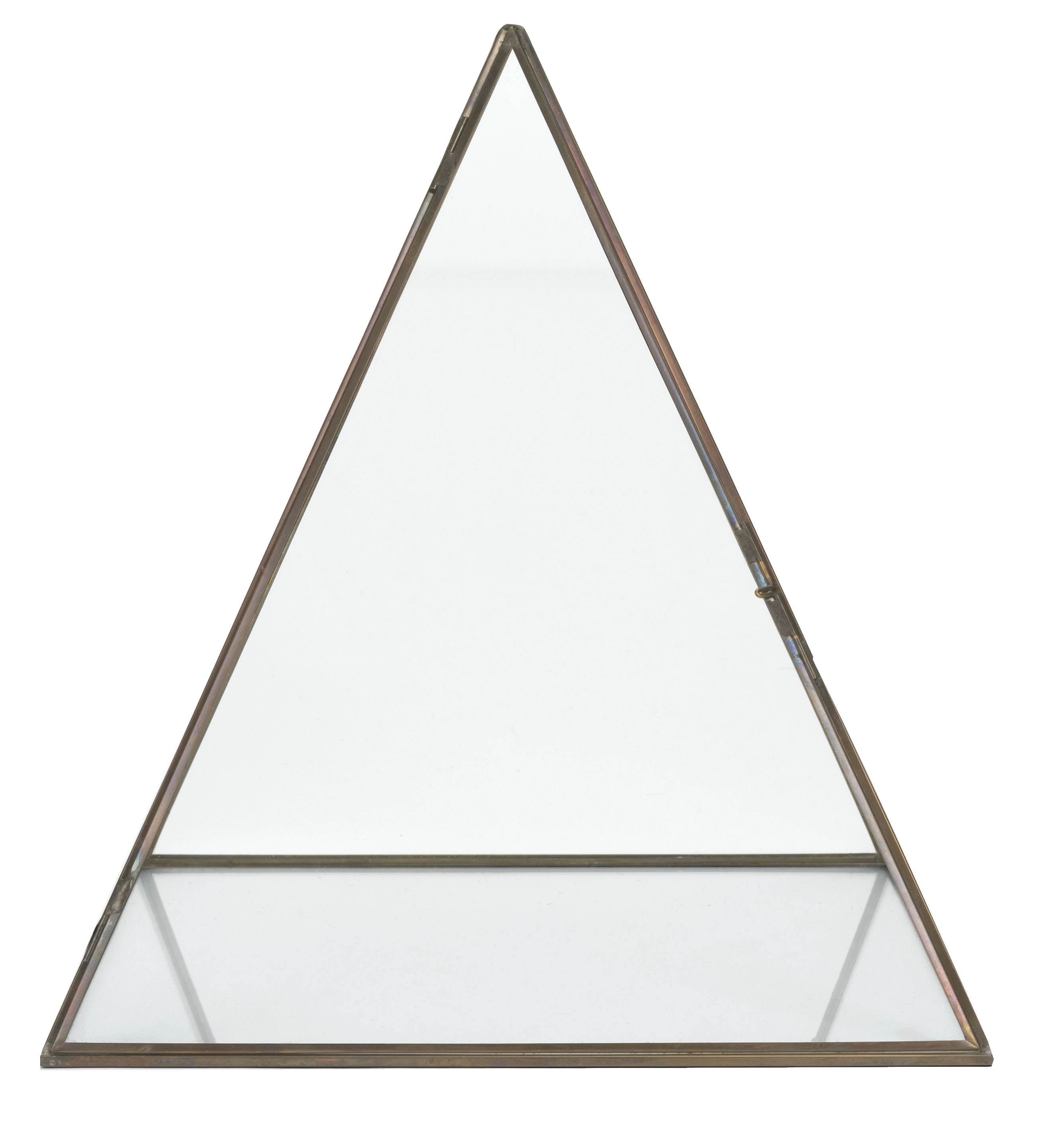 Glass Pyramid Display Case | Swing-Open Latch Door | Displays2Go