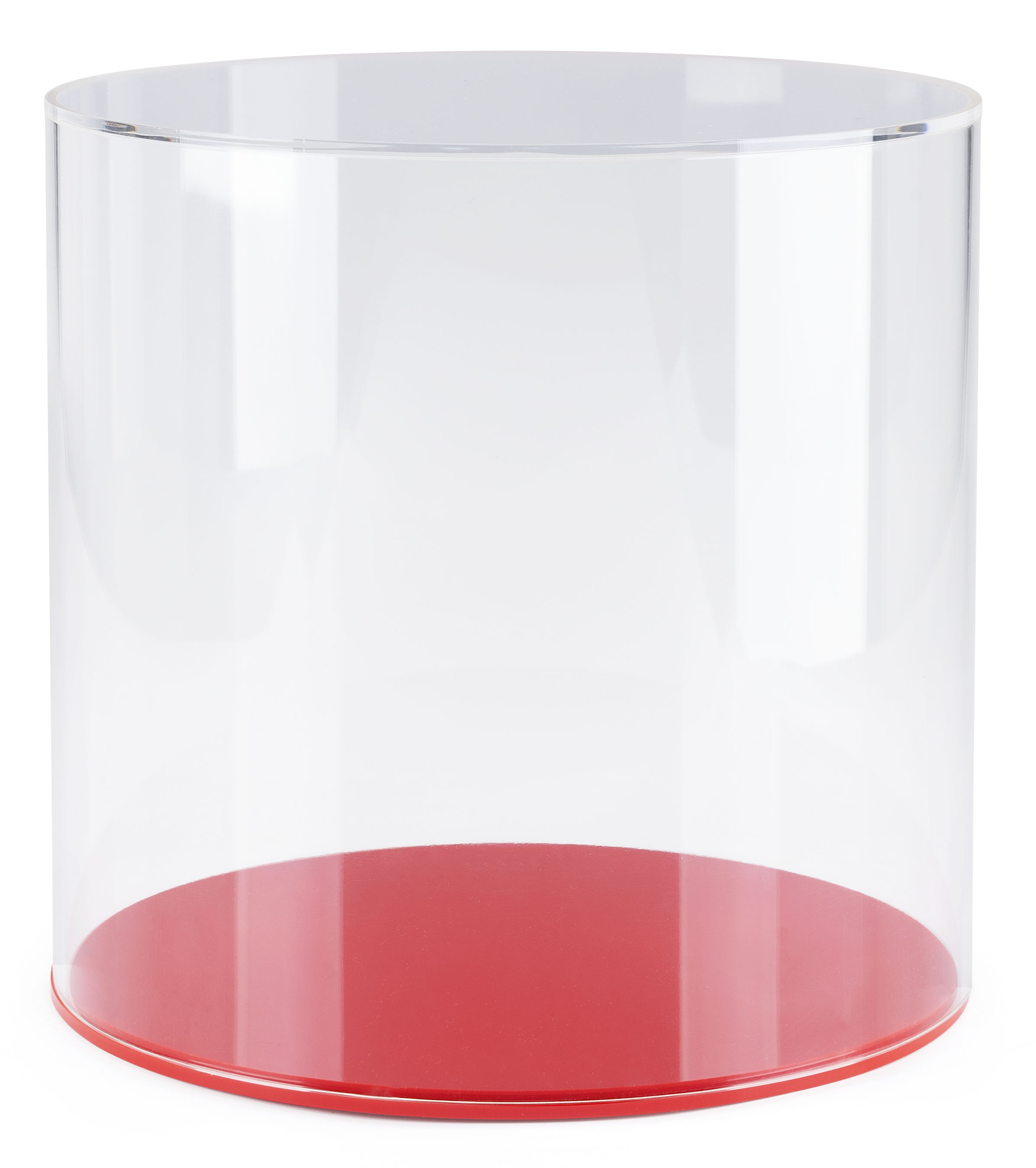 Round Countertop Display Case | Colored Acrylic Base | Displays2Go
