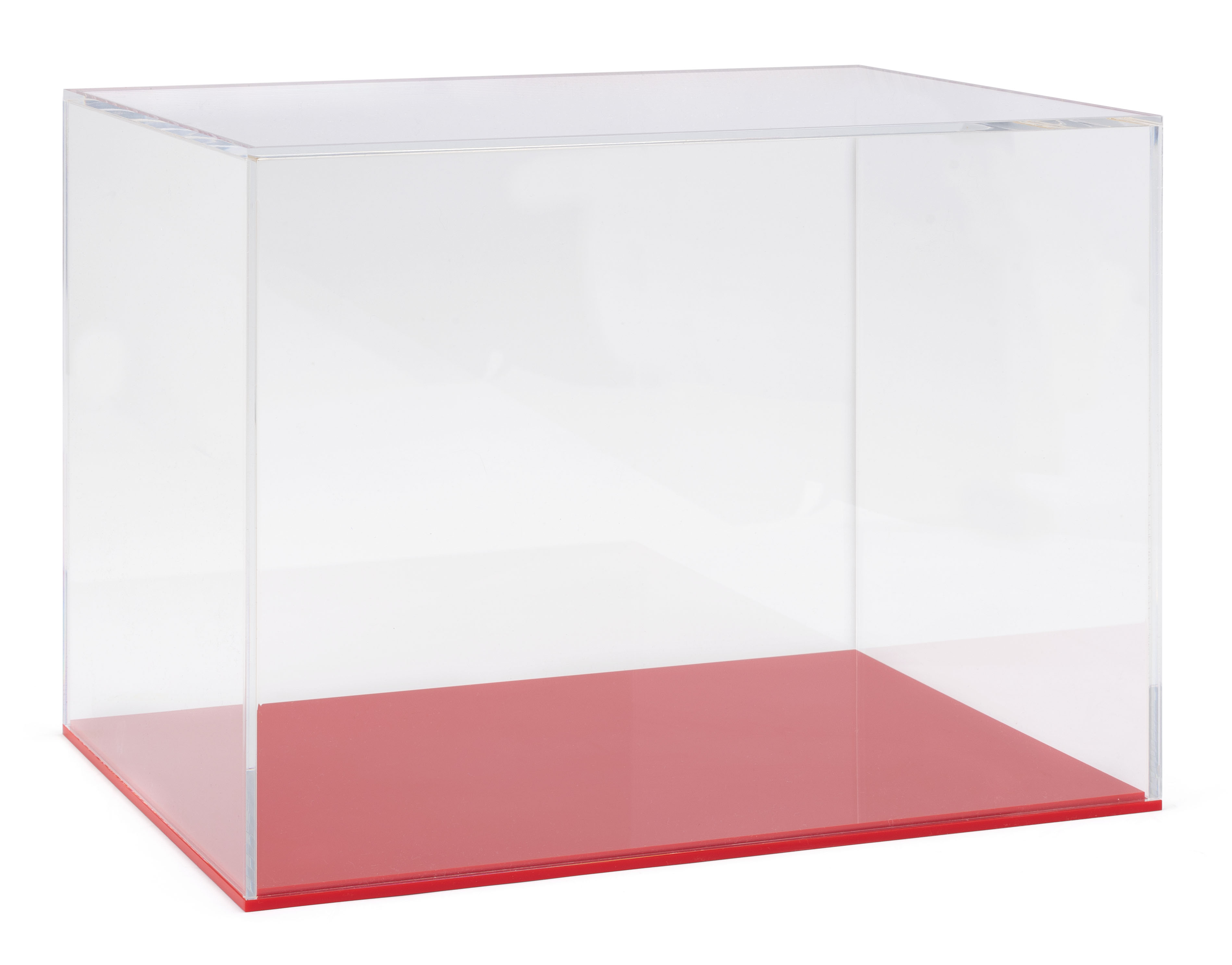 16" Red Plastic DCS Series Model Display Case Base | Displays2Go