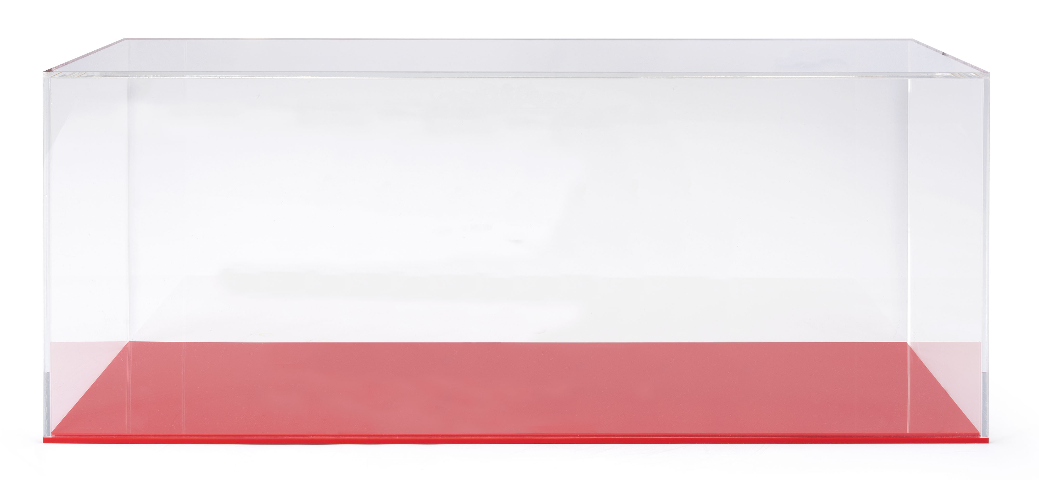 Red Acrylic Large Display Case Base for DCS Series | Displays2Go