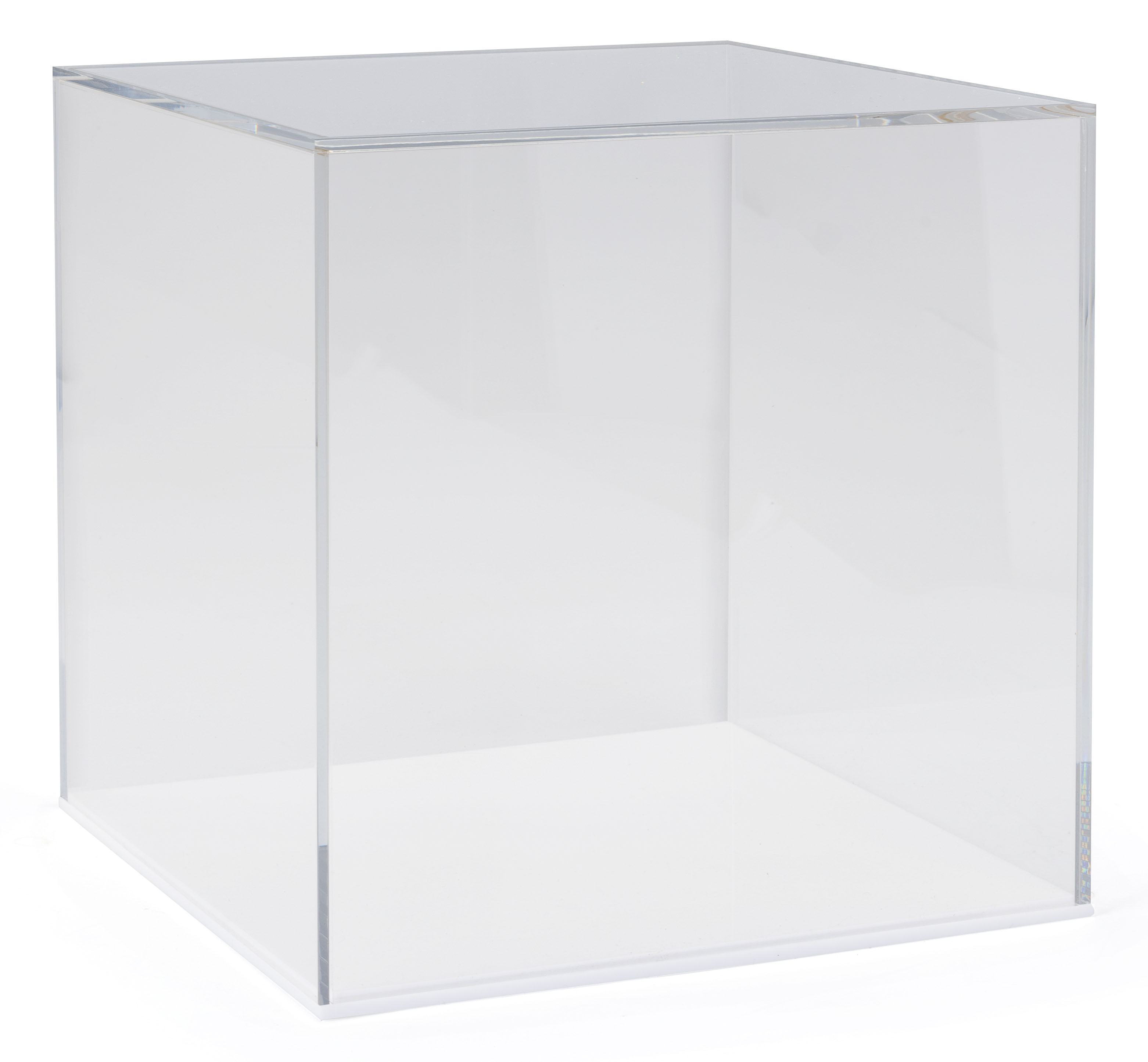 White 12" Square Display Base Only | Displays2Go