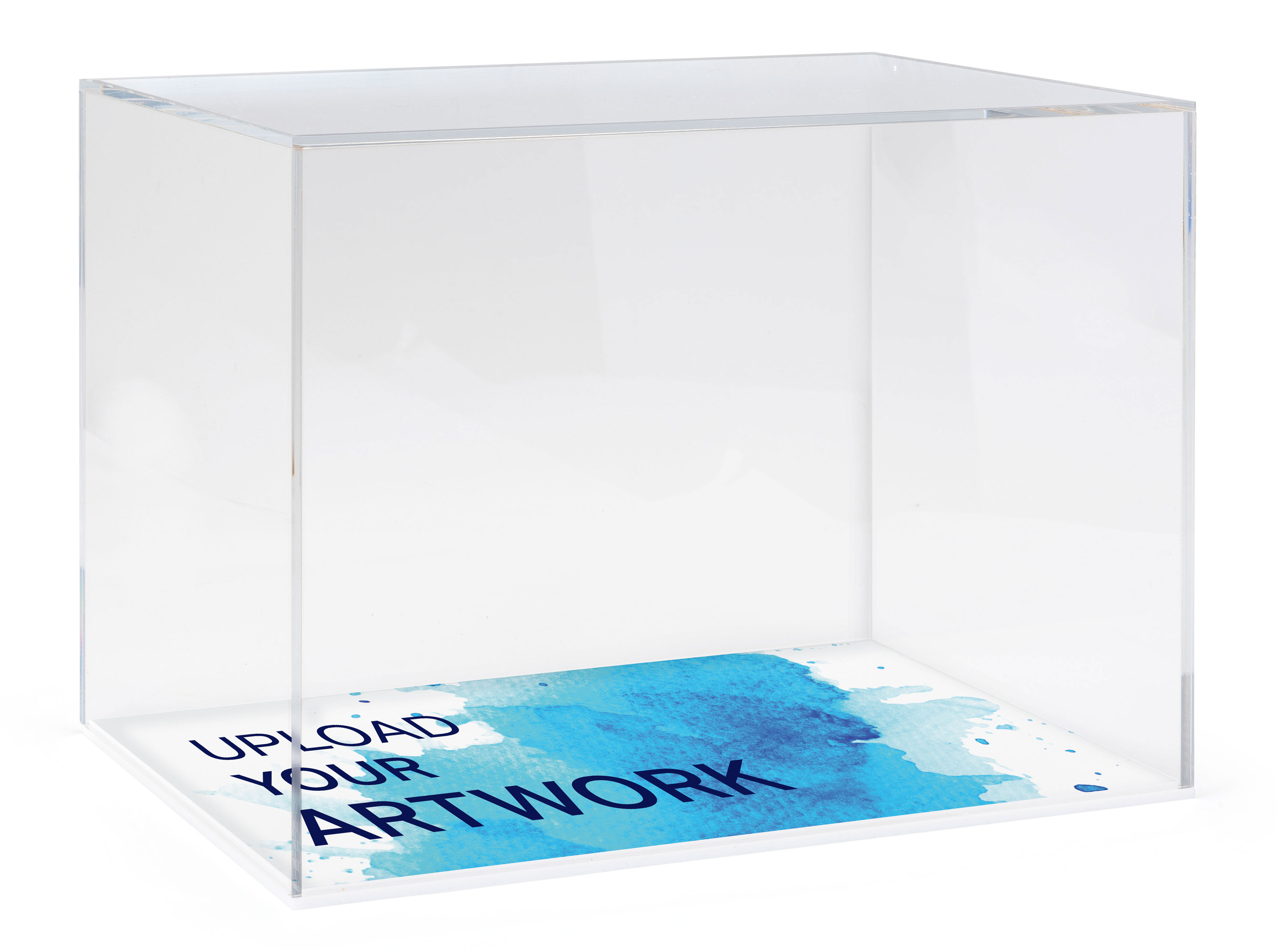 Acrylic Display Box Case with Branded Base | UV Digital Printing ...