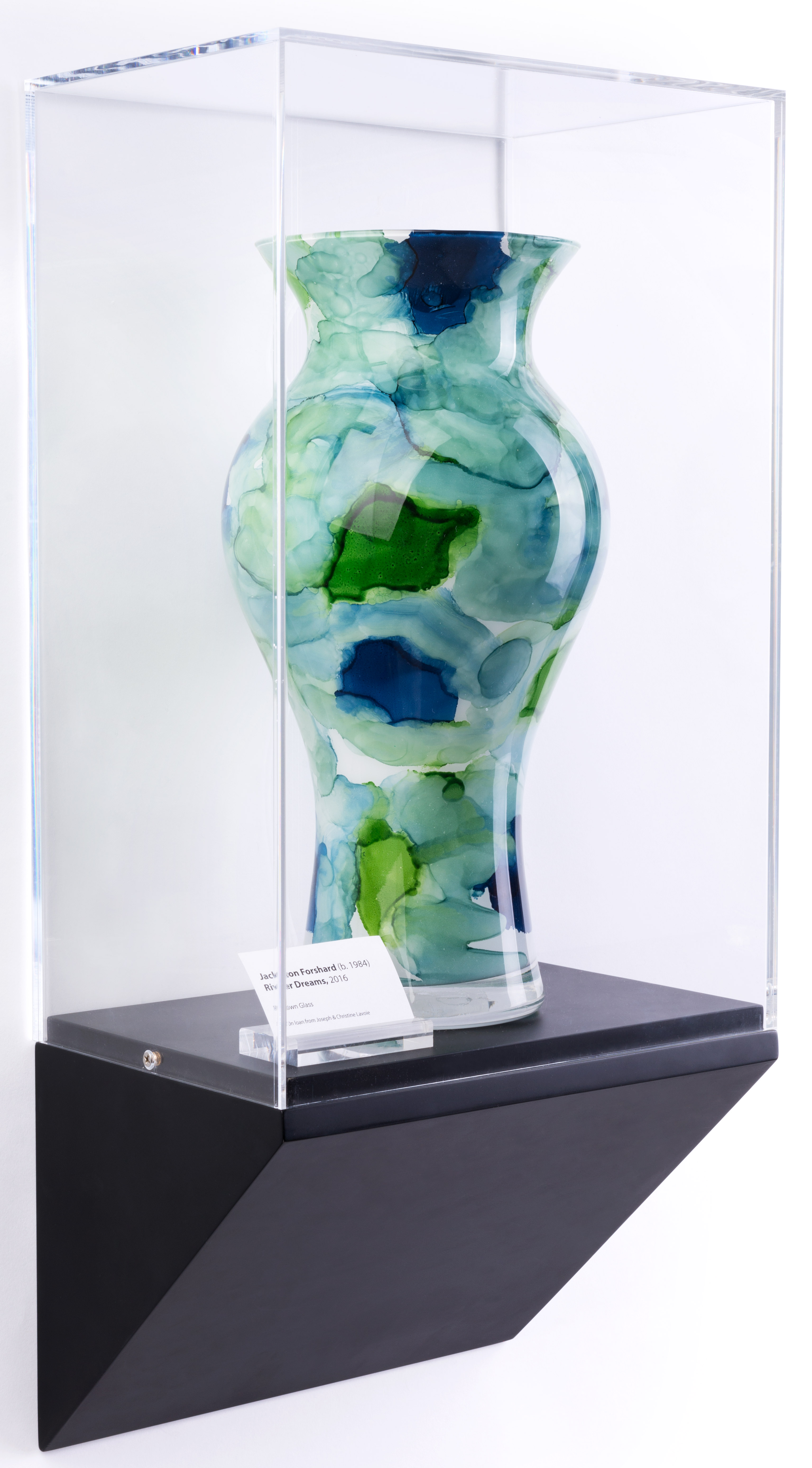 Wedge Pedestal Wall Display Case | Tapered Base for Modern Look ...