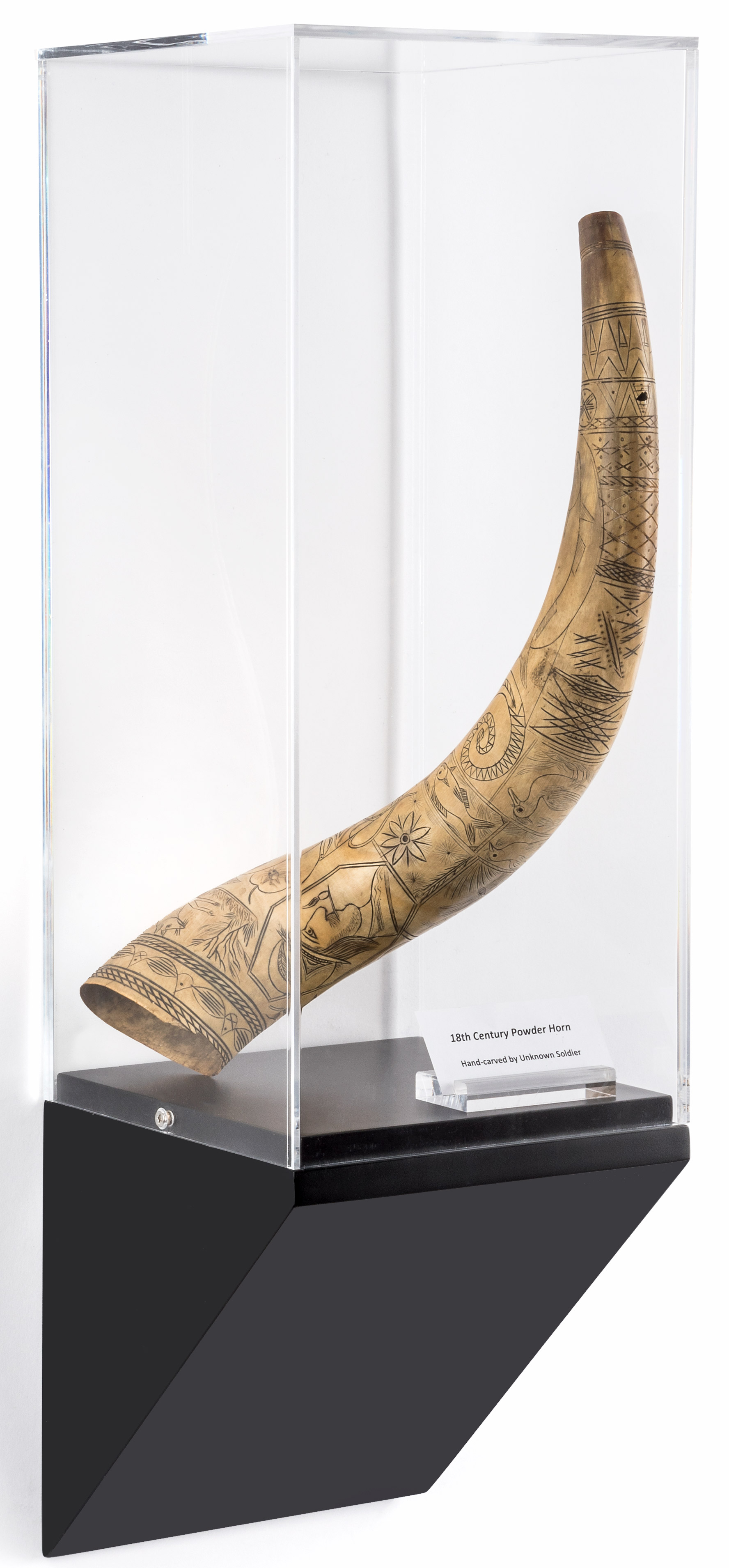 Wedge Pedestal Gallery Wall Display | Black MDF Tapered Base | Displays2Go