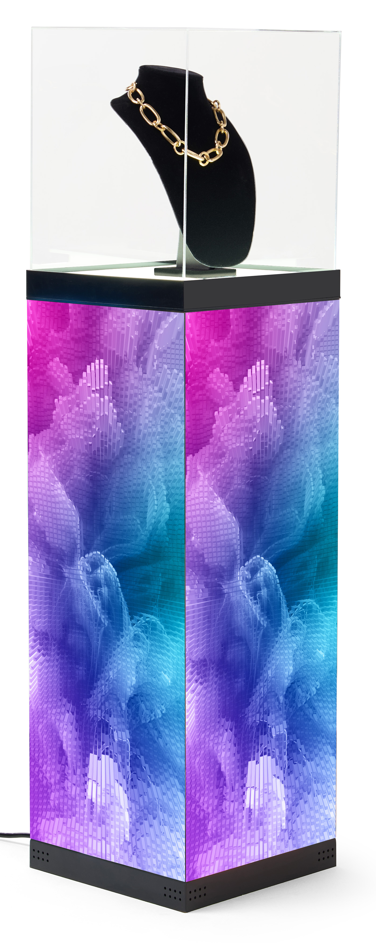 LED Pedestal Case with Video Screens | NovaStar Multimedia Player ...
