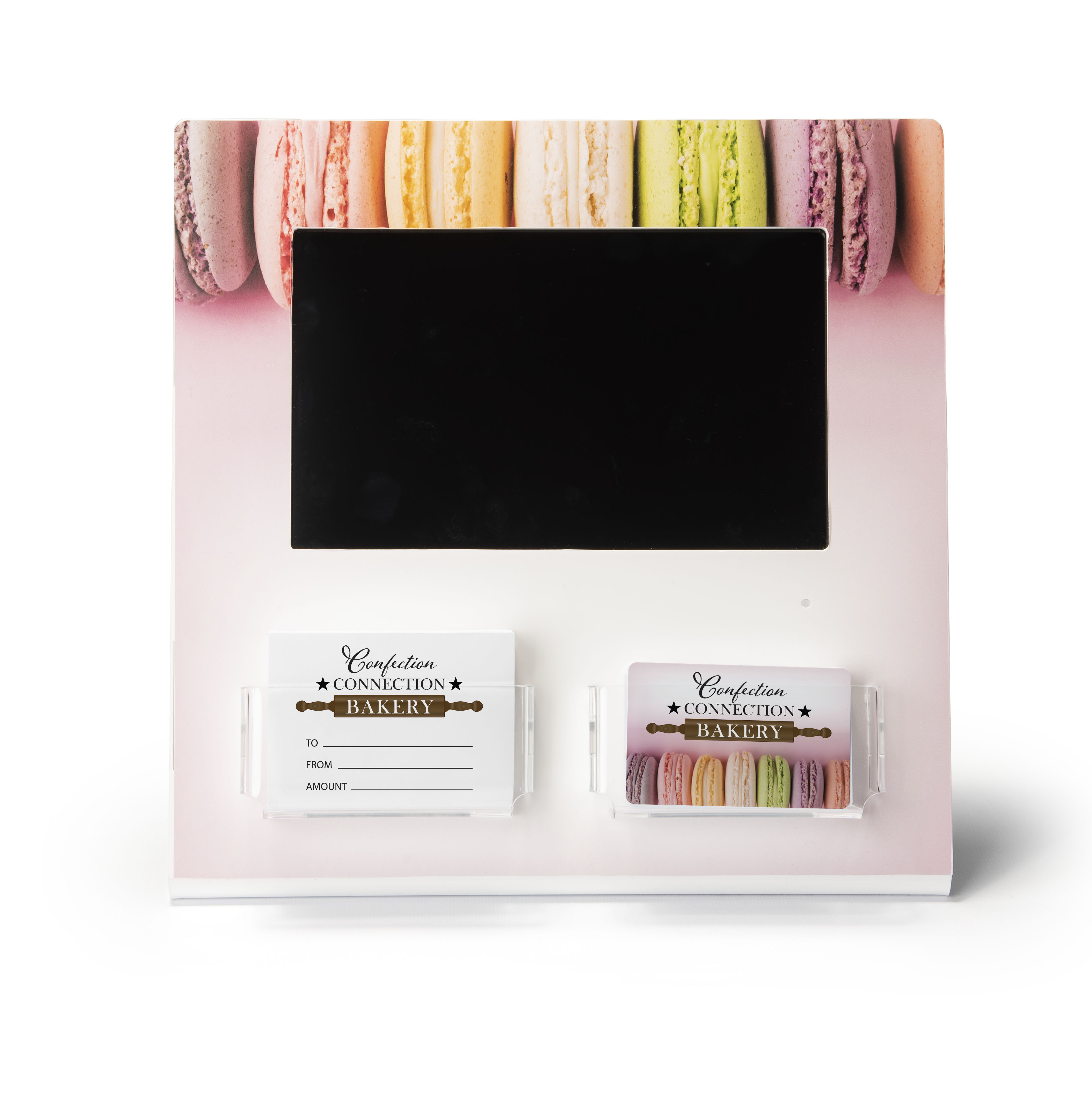 Custom Acrylic Card Display with Digital Signage | Custom Printed ...