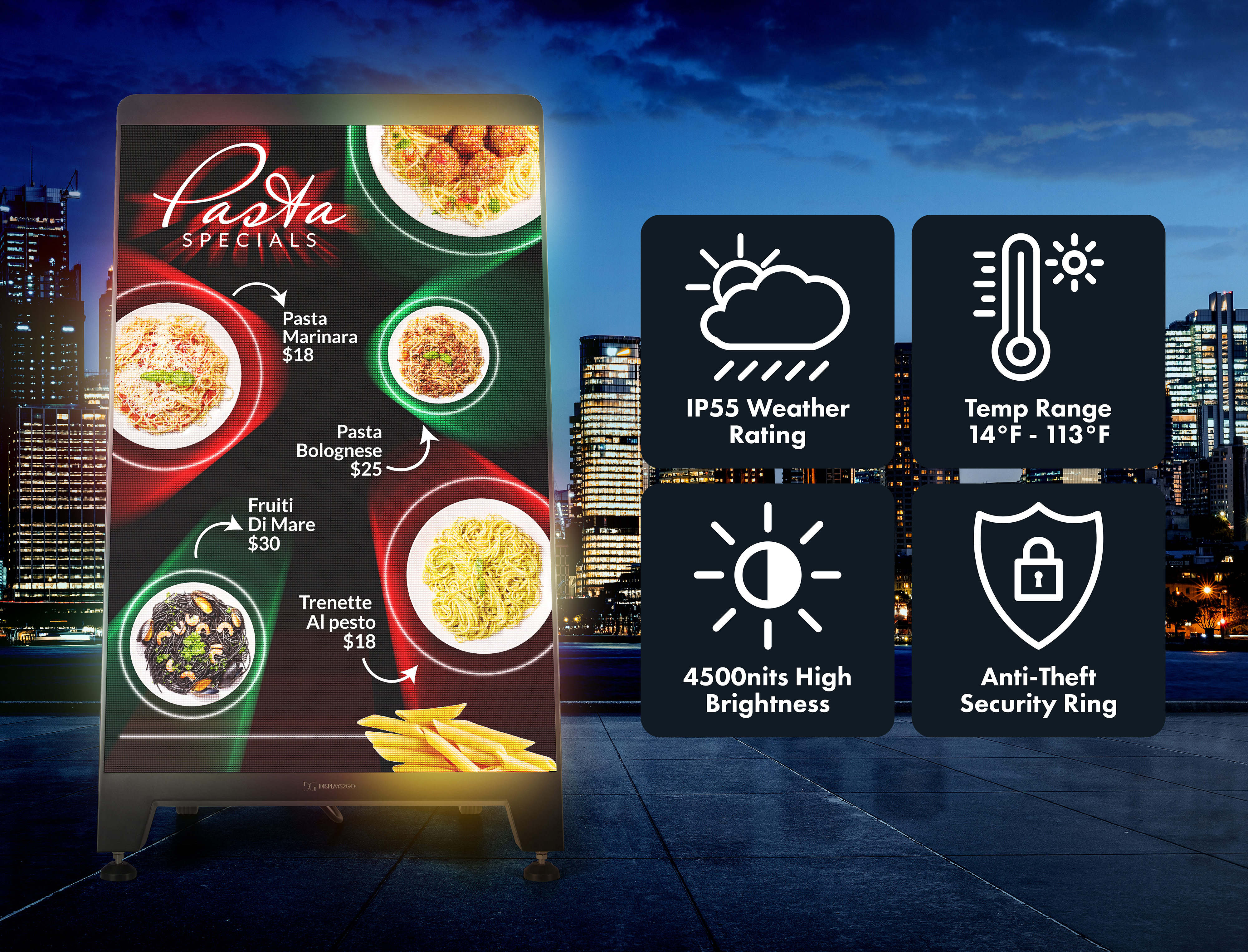 Digital Sidewalk Sign | Shop Digital Signage | Displays2Go