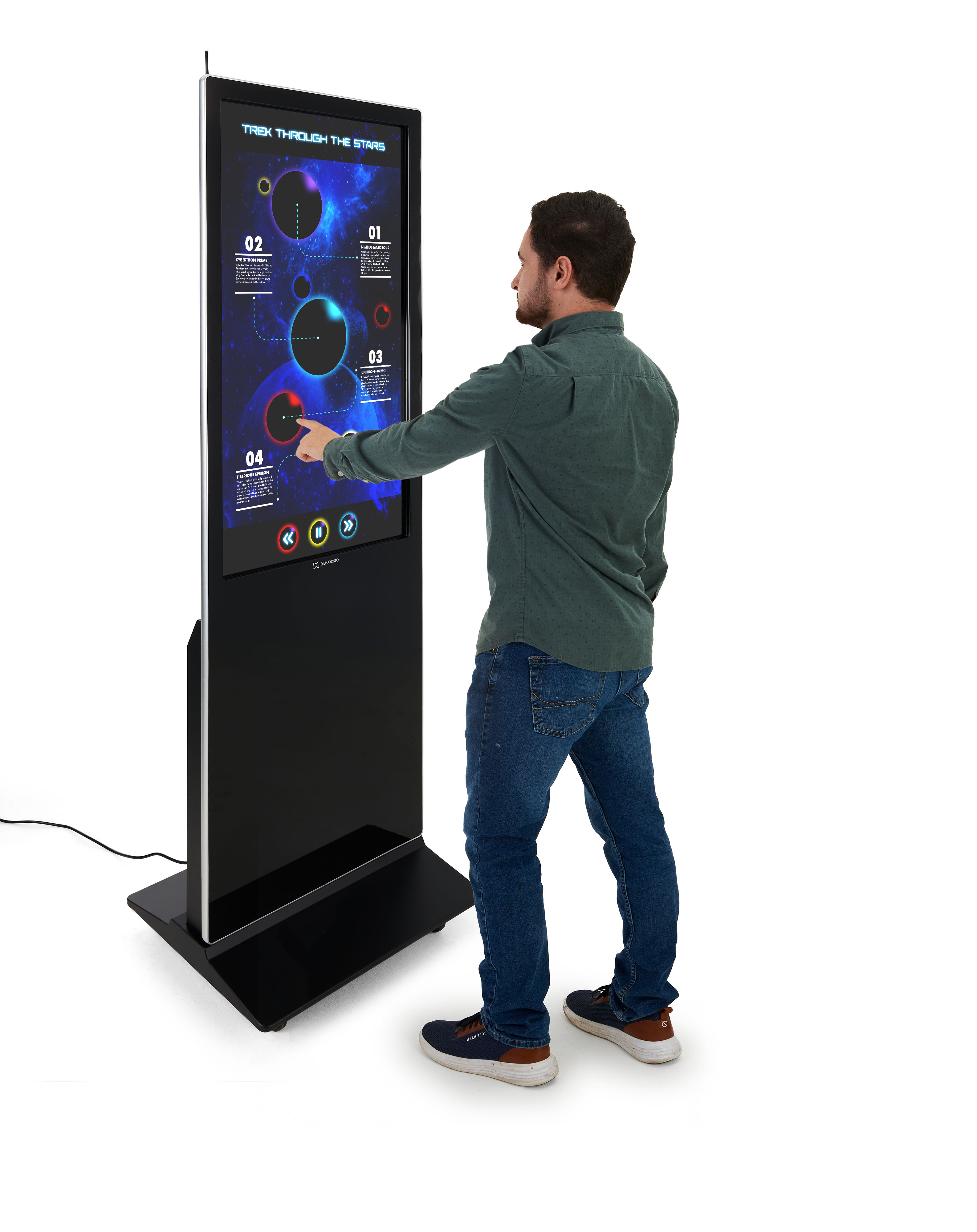 Advertising Multimedia Kiosk | IR Touchscreen Panel | Displays2Go