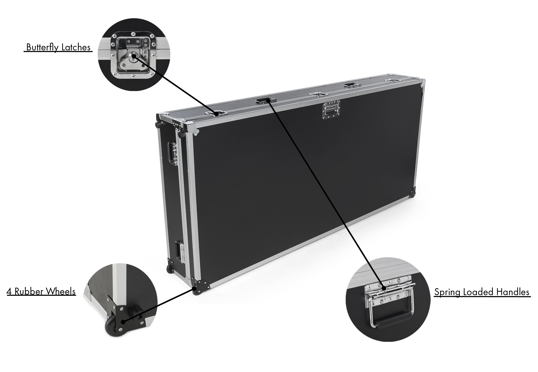 Storage Case for Floor Standing Digital Signage | 43" and 55" | Displays2Go