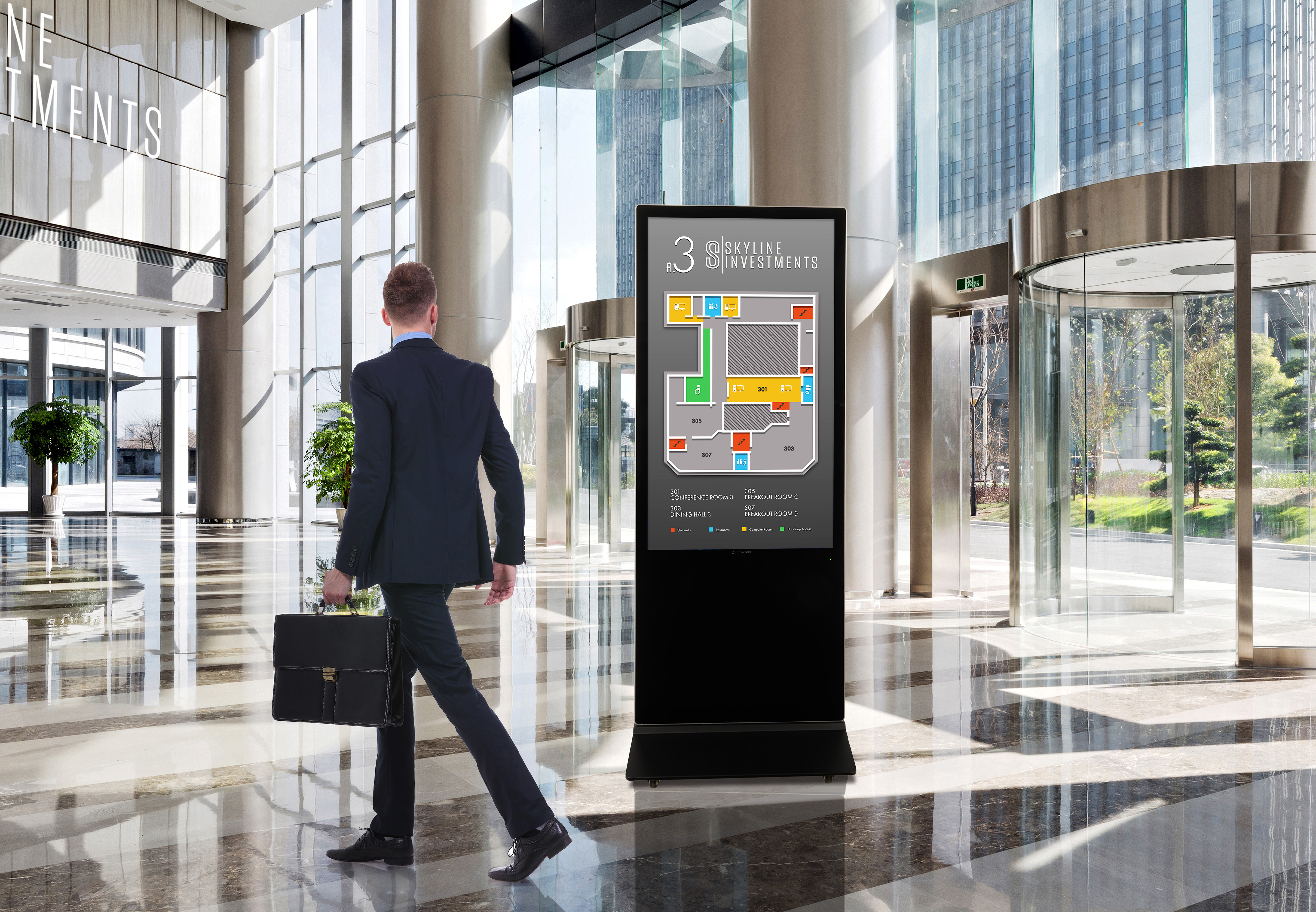 Digital Display Advertising Floor Stand | Android OS | Displays2Go
