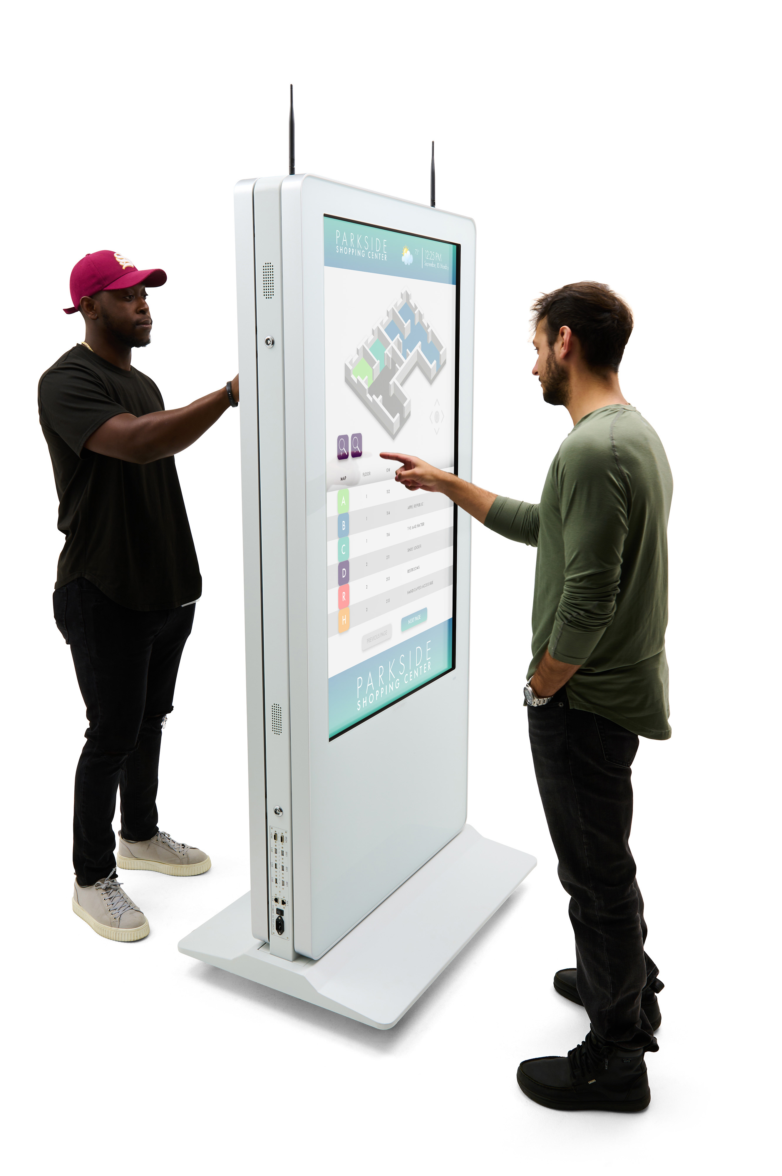 Double-Sided Digital Vertical Touchscreen Kiosk | Dual HD Display ...
