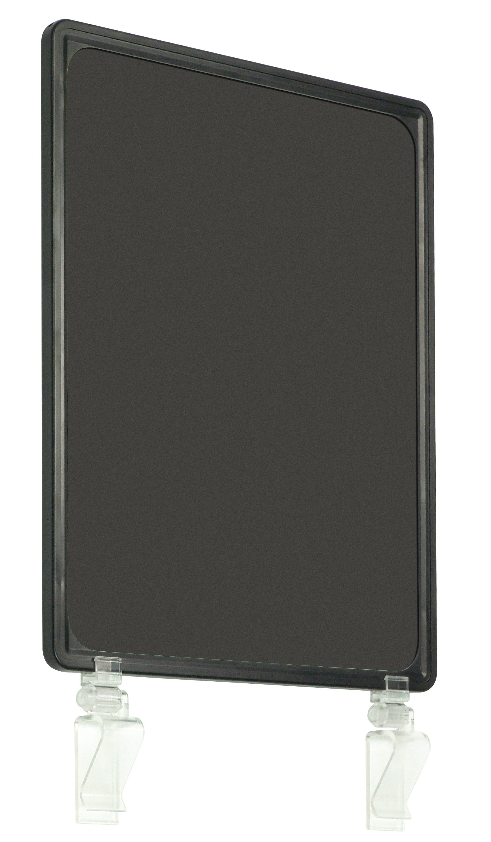 Plastic Clip Sign Frame | Black Slide-In Sign Holder | Displays2Go