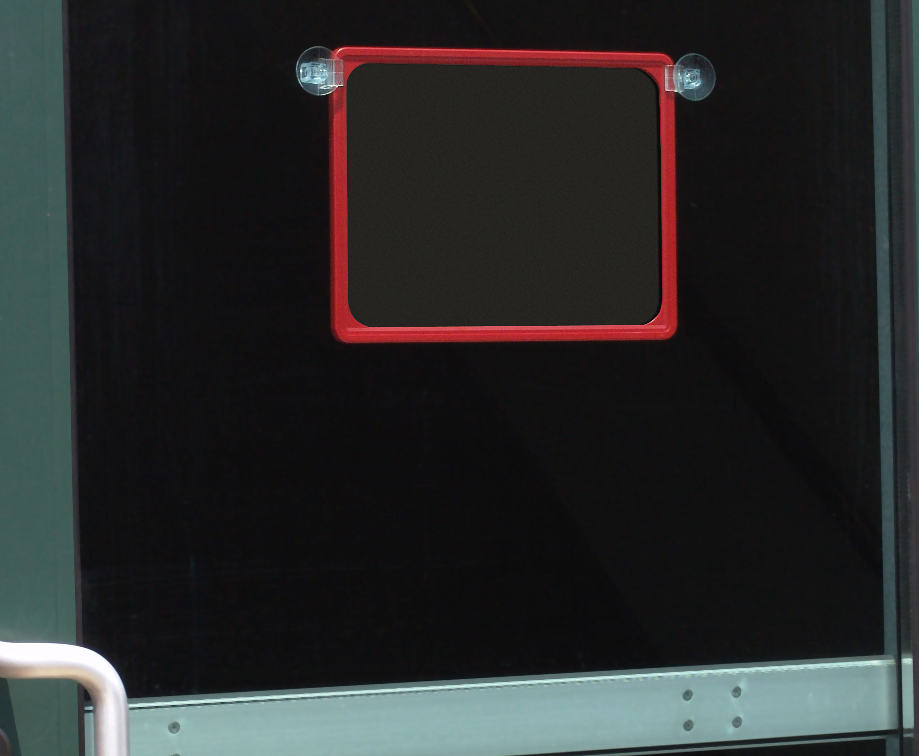 11" x 8.5" Red Plastic Frame for Window Displays | Wet Erase | Displays2Go