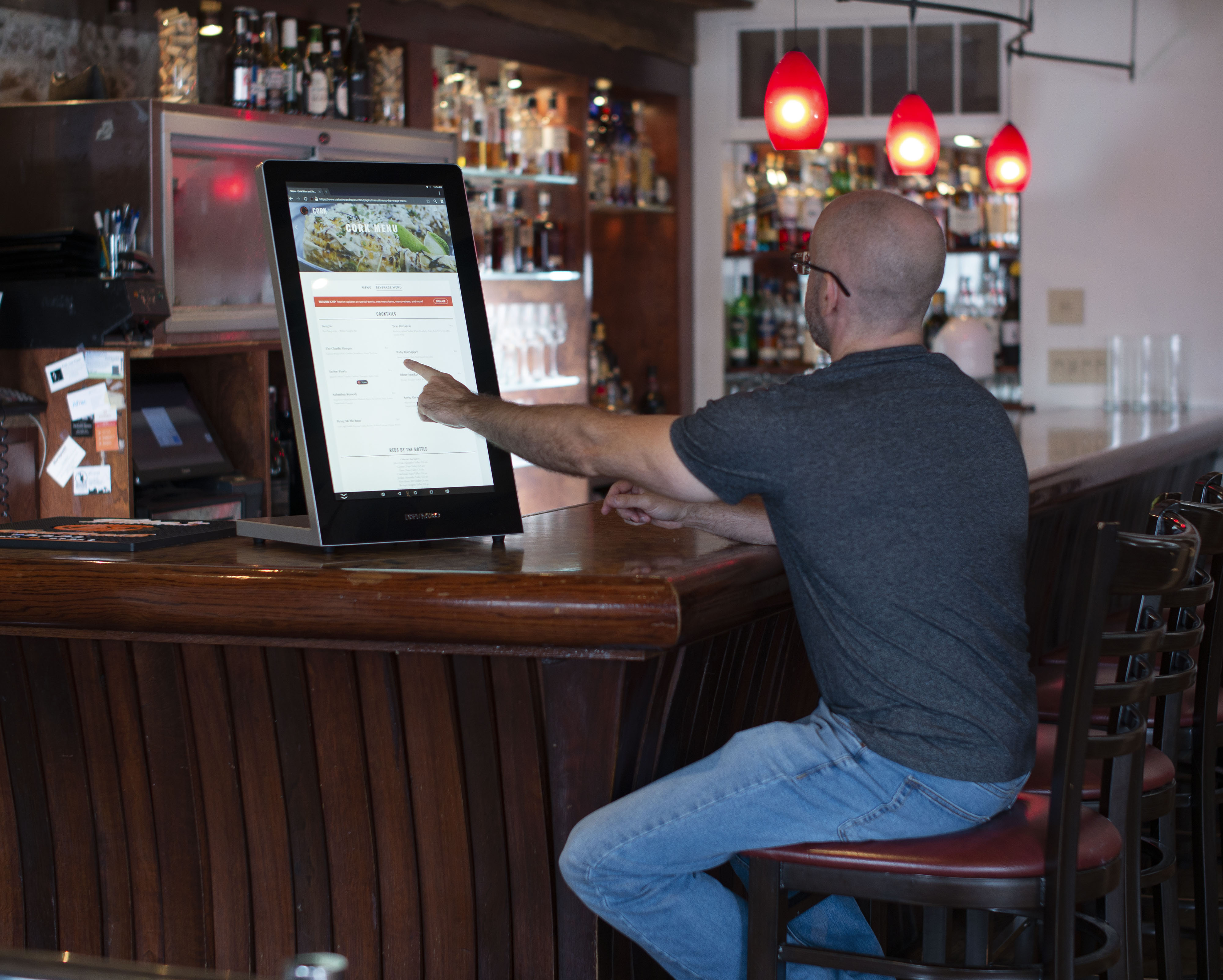 Touchscreen Tabletop Kiosk | For Picture, Video & Music Files | Displays2Go