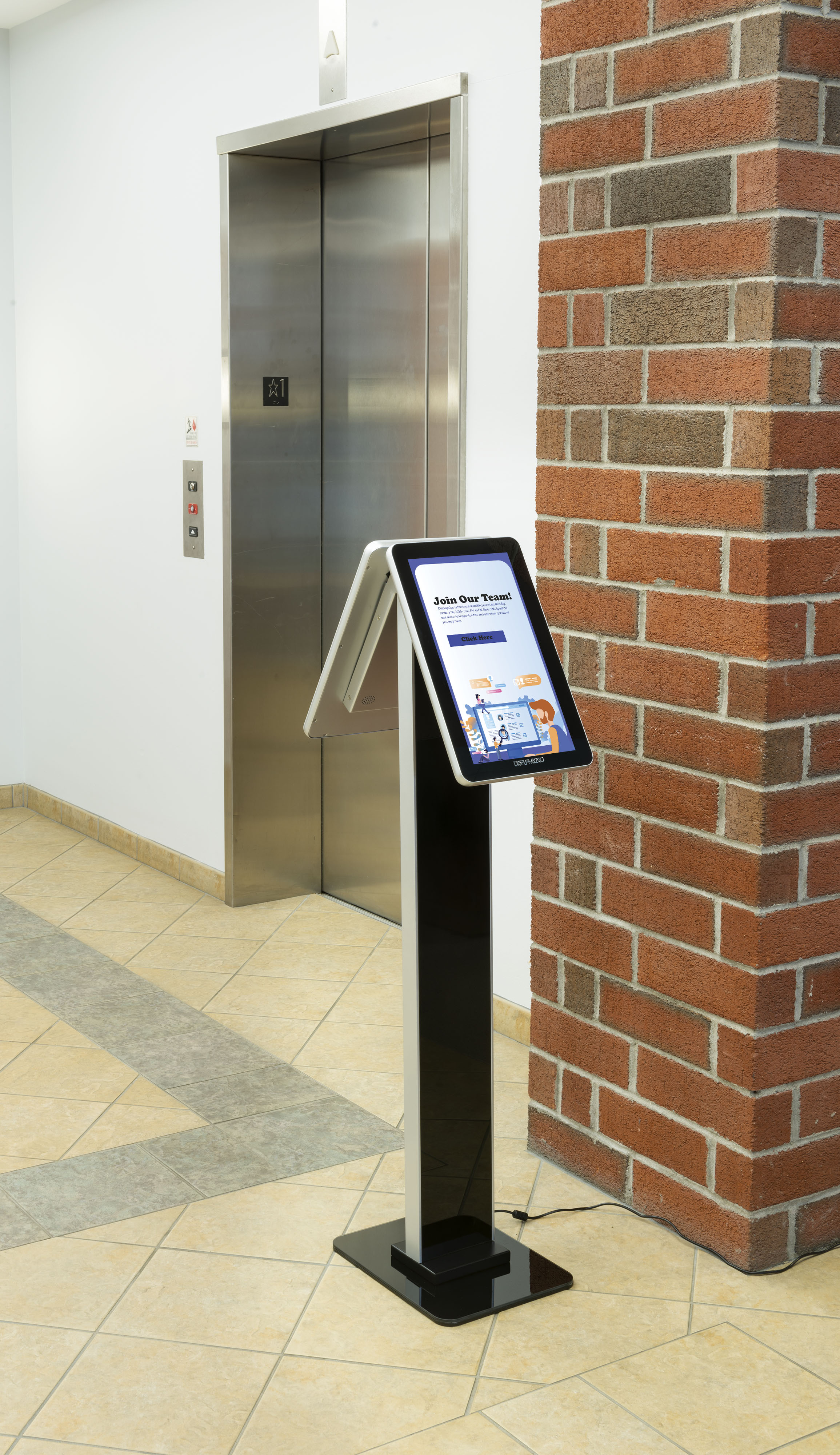 Double-Sided Interactive Kiosk Stand | 10 Point PCAP Touch | Displays2Go