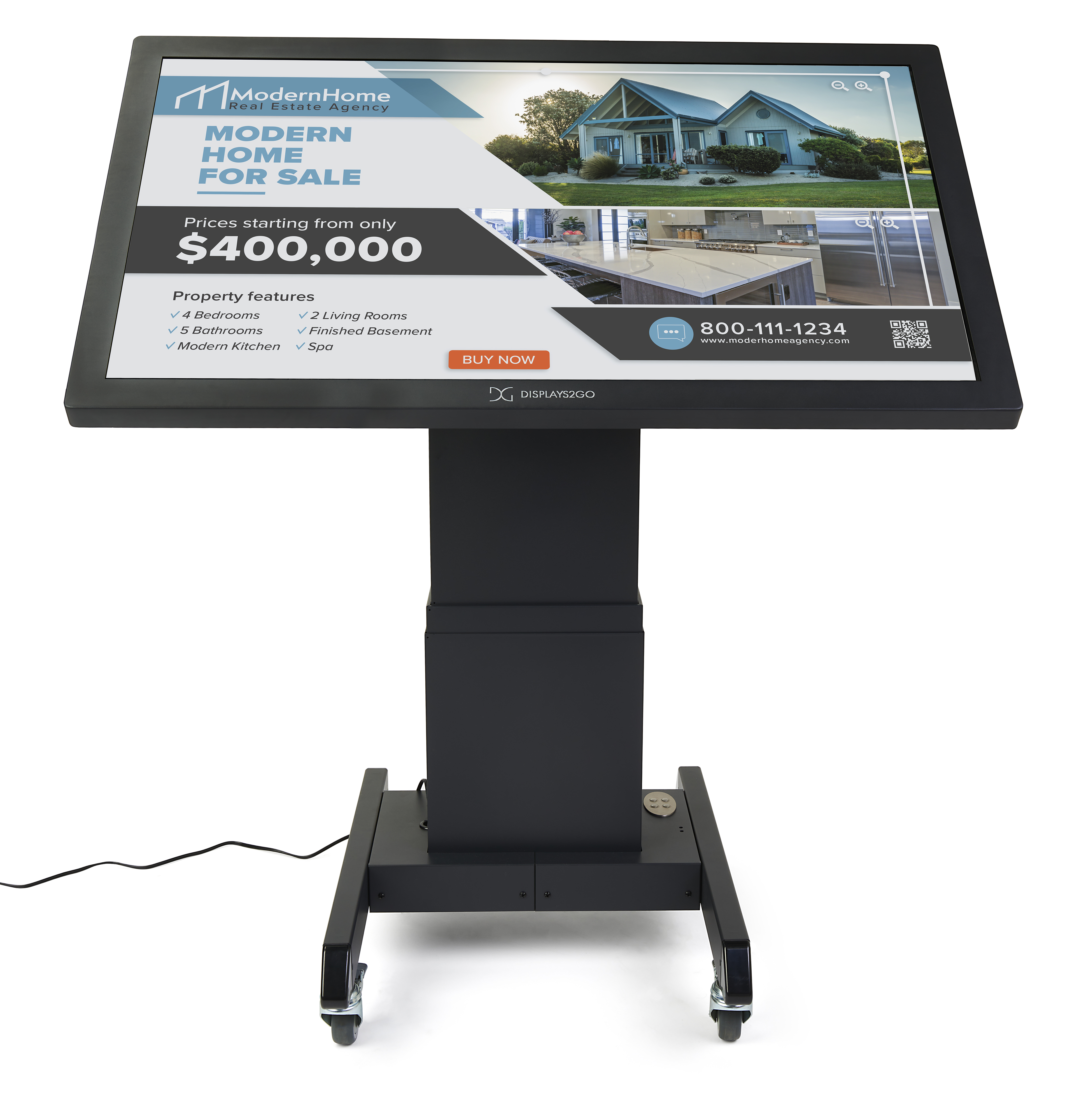 Touch Screen Digital Signage| Android 11 OS | Displays2Go