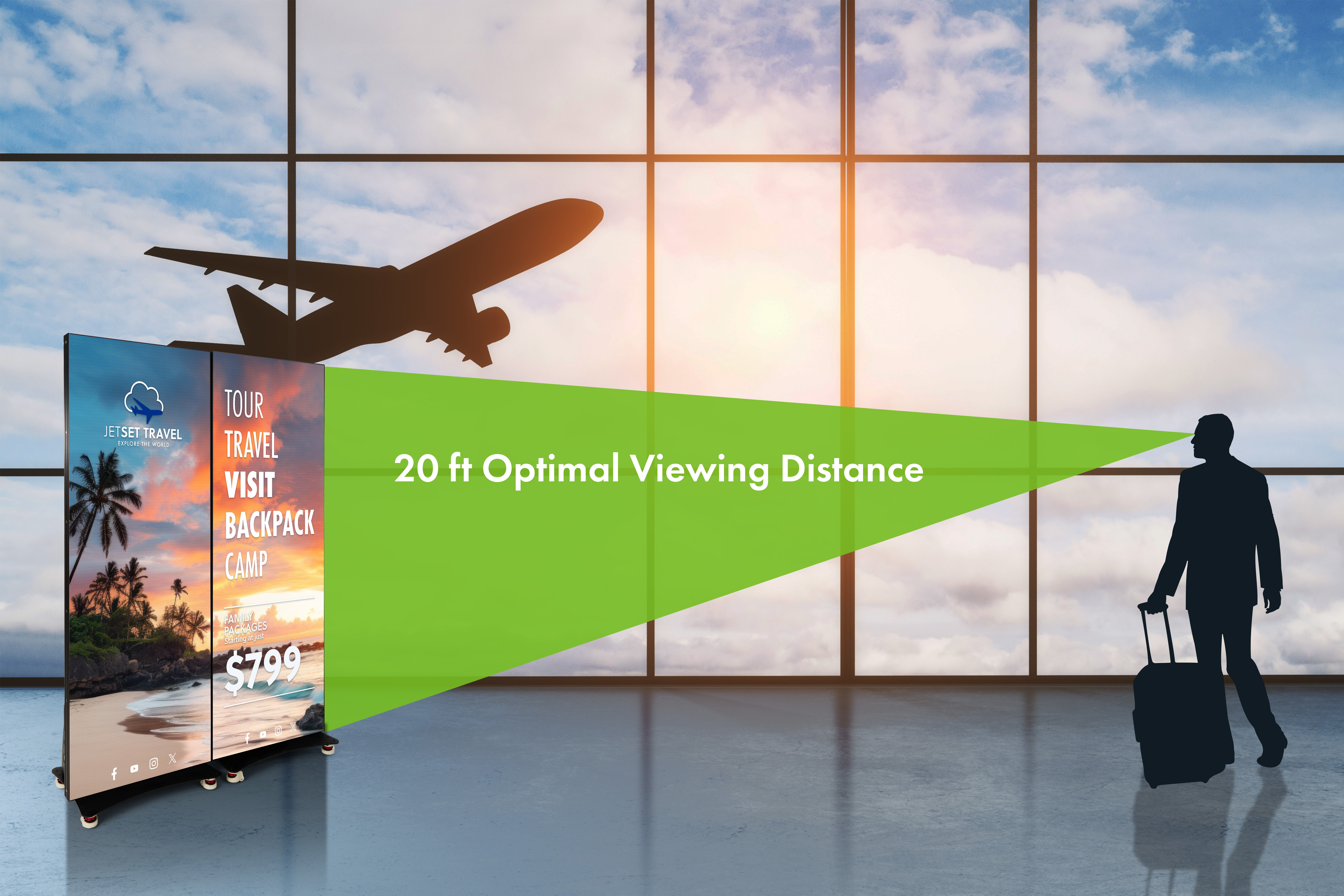 LED Poster Display | Slim Profile Design | Displays2Go