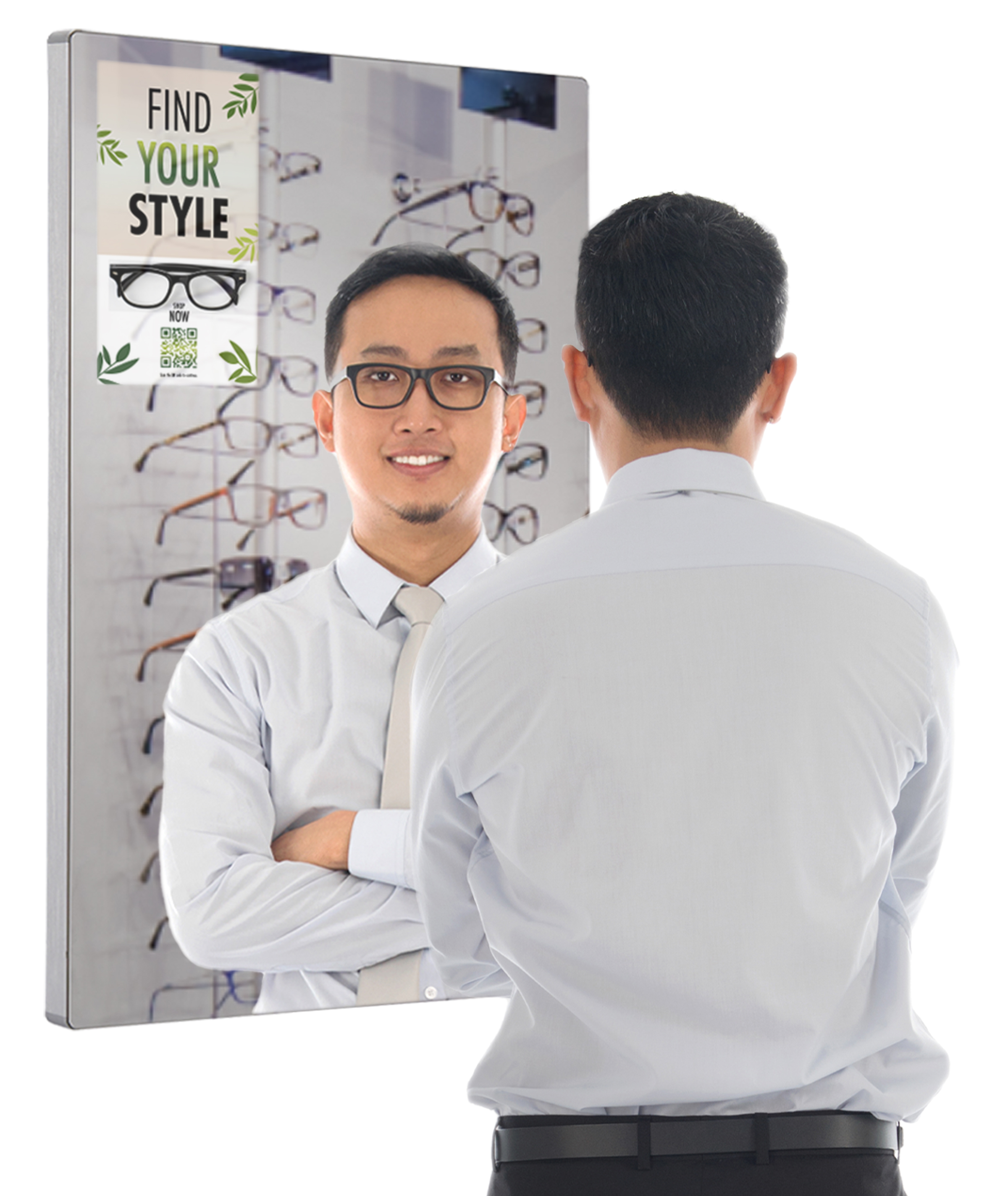 Digital Mirror Advertising Display | Smart Motion Sensing Screen ...