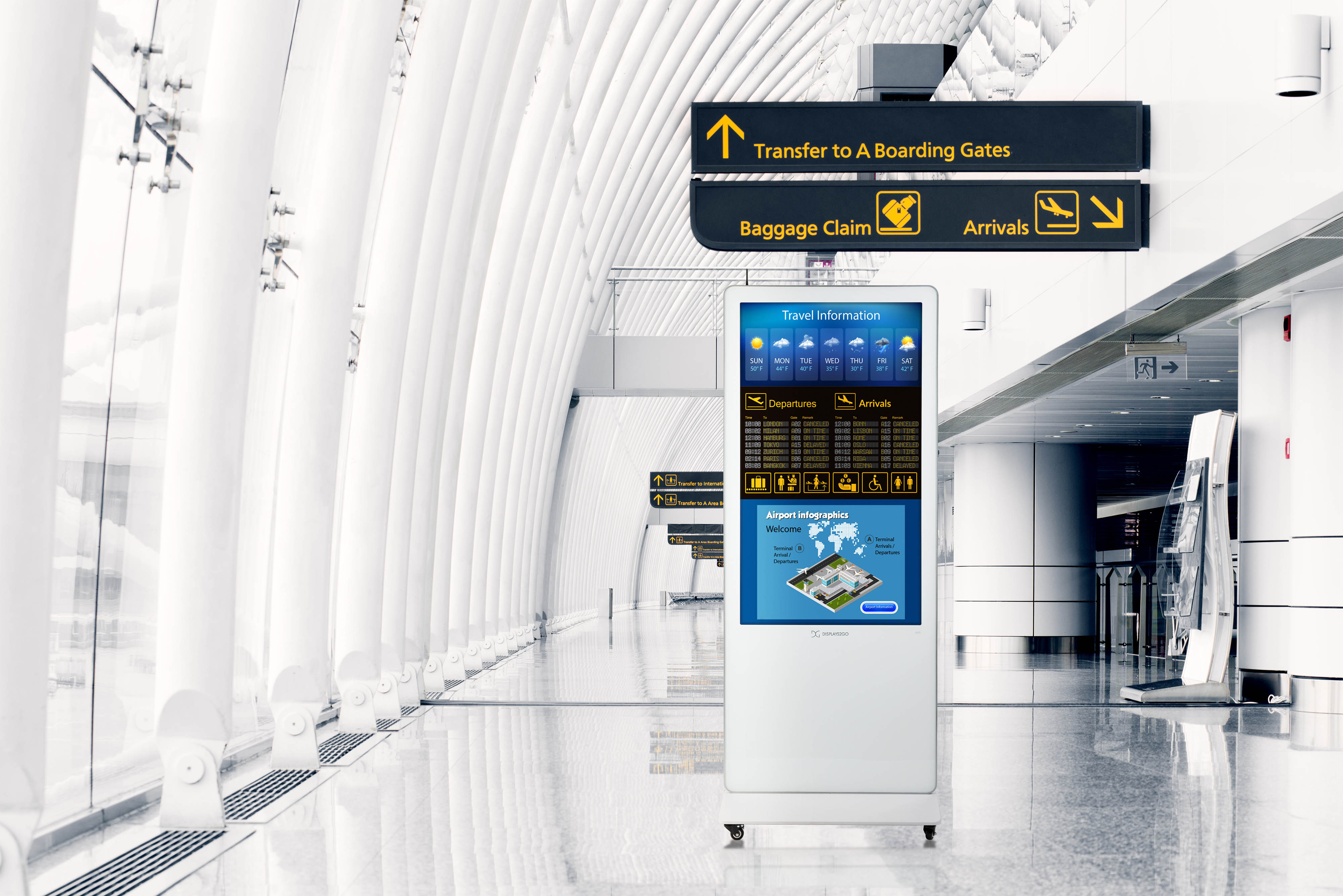 Digital Signage Display | HD Resolution Back-Lit LCD Screen | Displays2Go