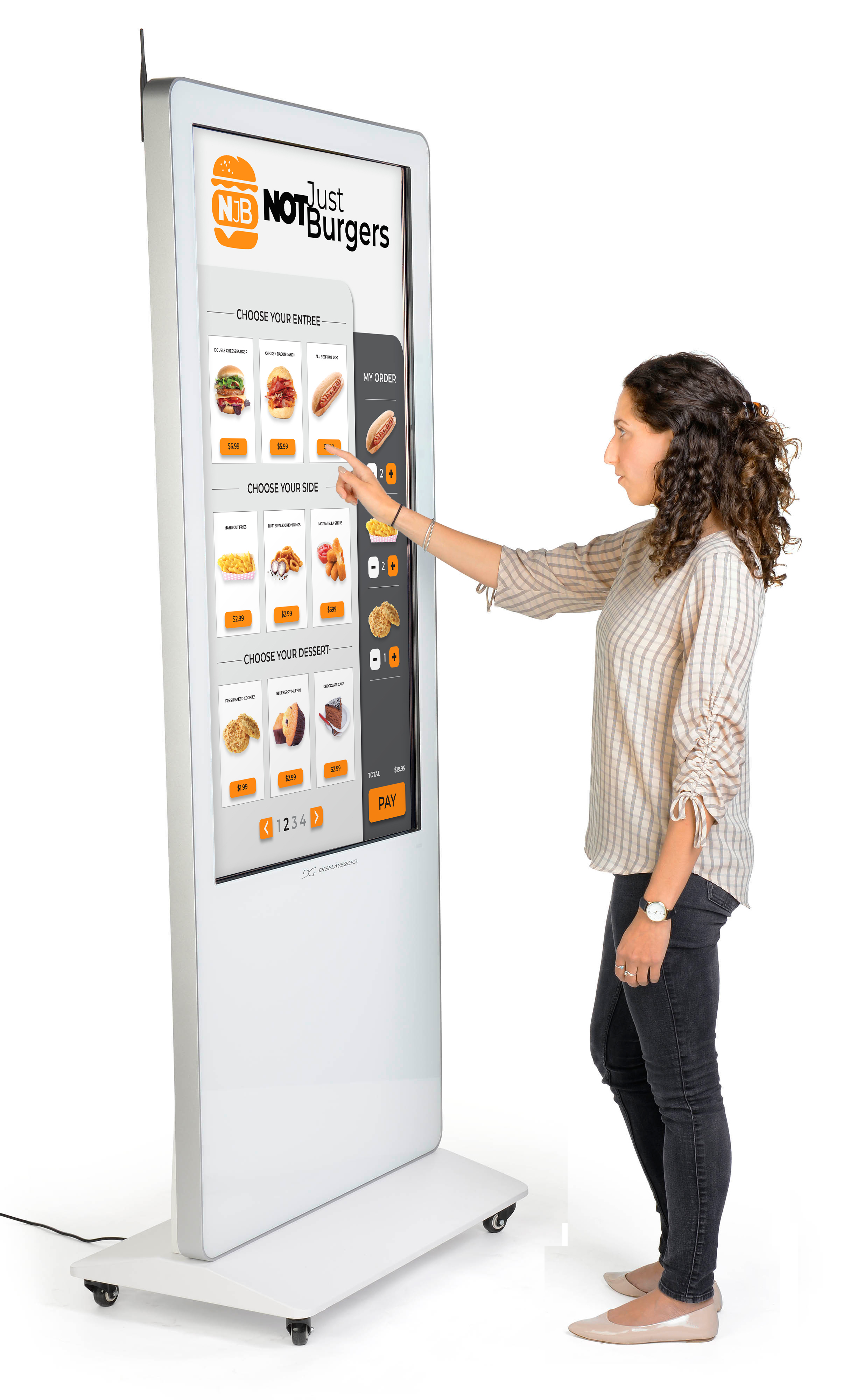 Digital Signage Display | HD Resolution Back-Lit LCD Screen | Displays2Go