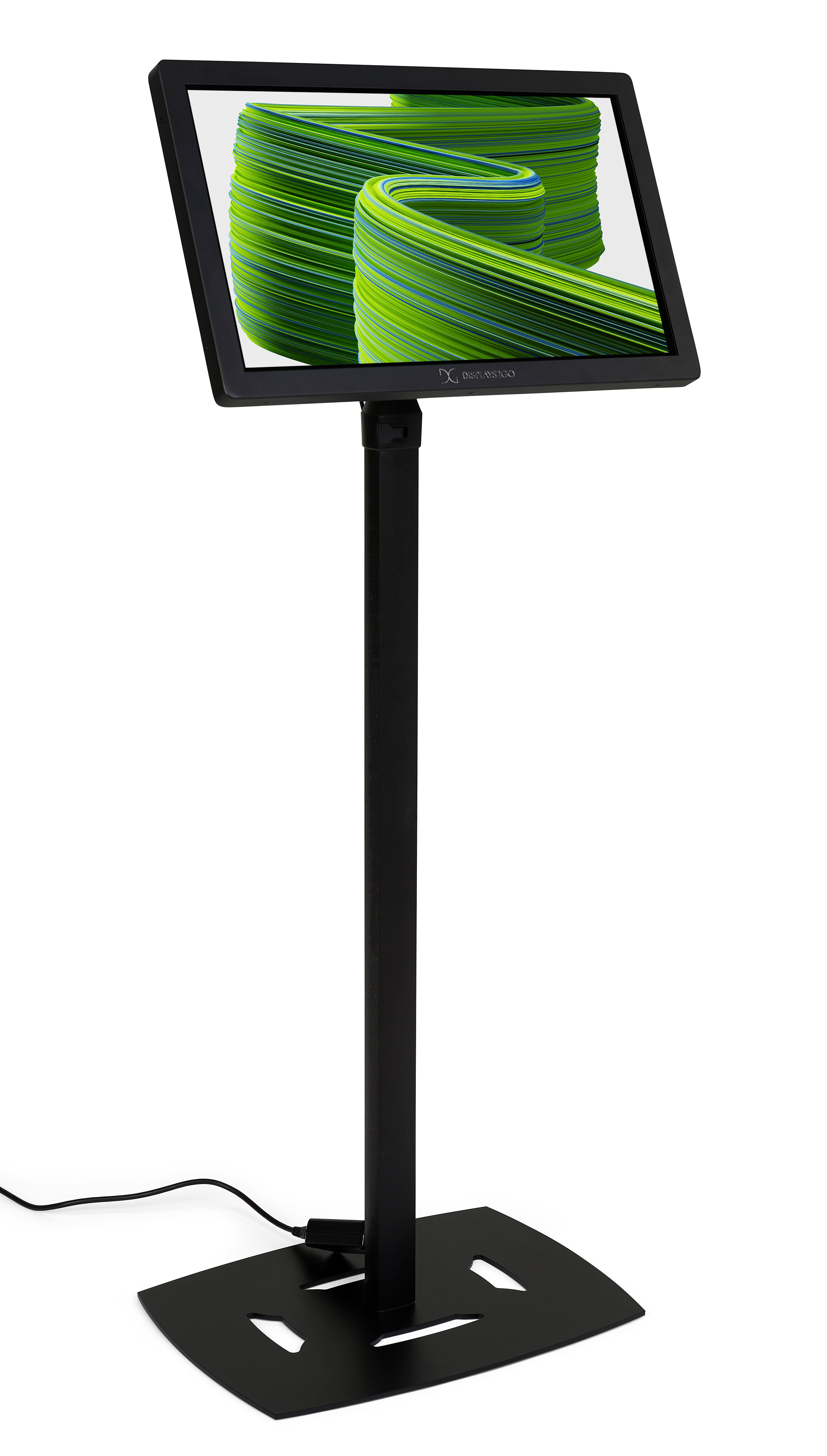 22" Height Adjustable Touch Kiosk | Rotating Screen | Displays2Go