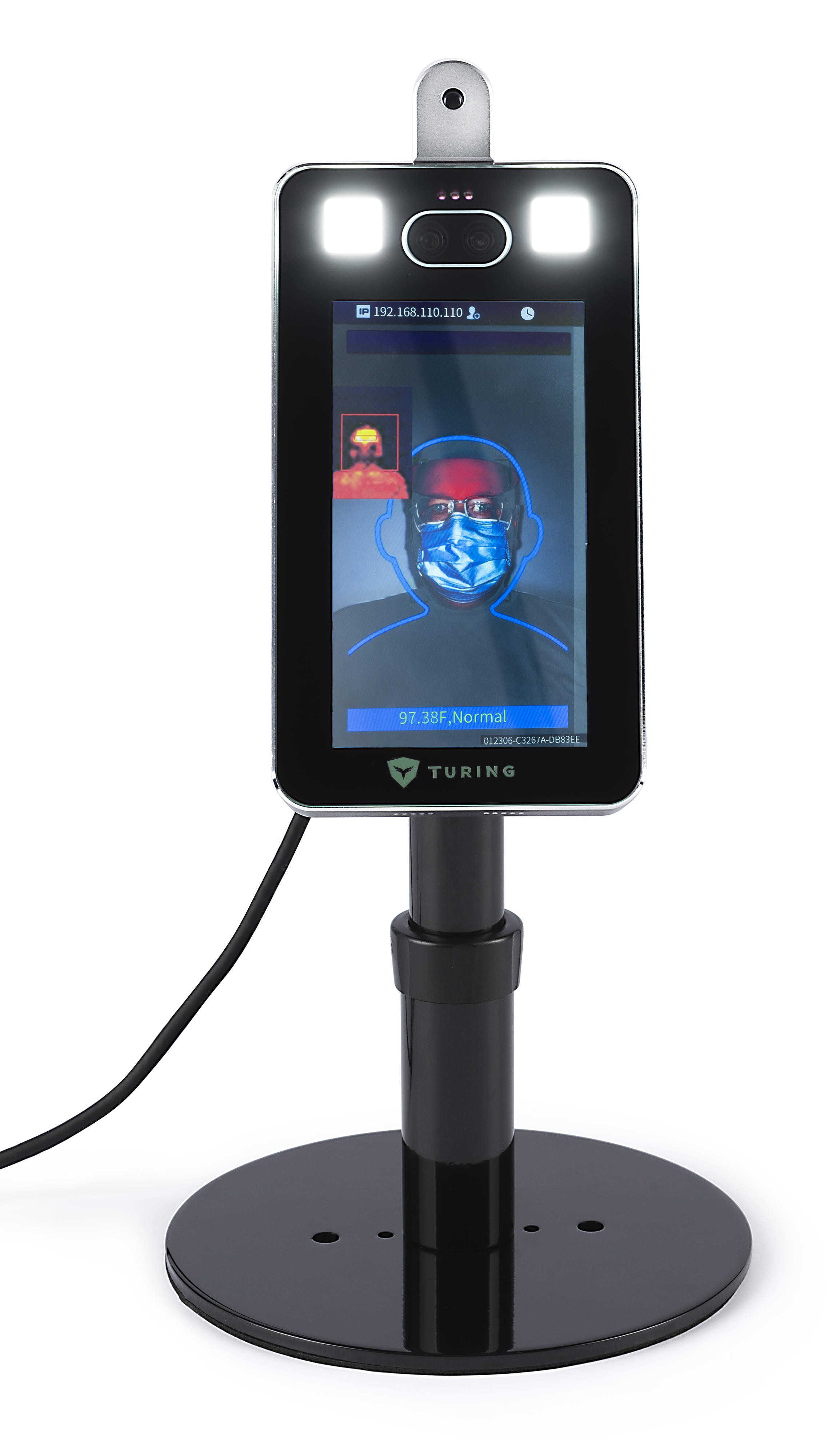 Adjustable Countertop Temperature Screening Device | Non-Touch | Displays2Go