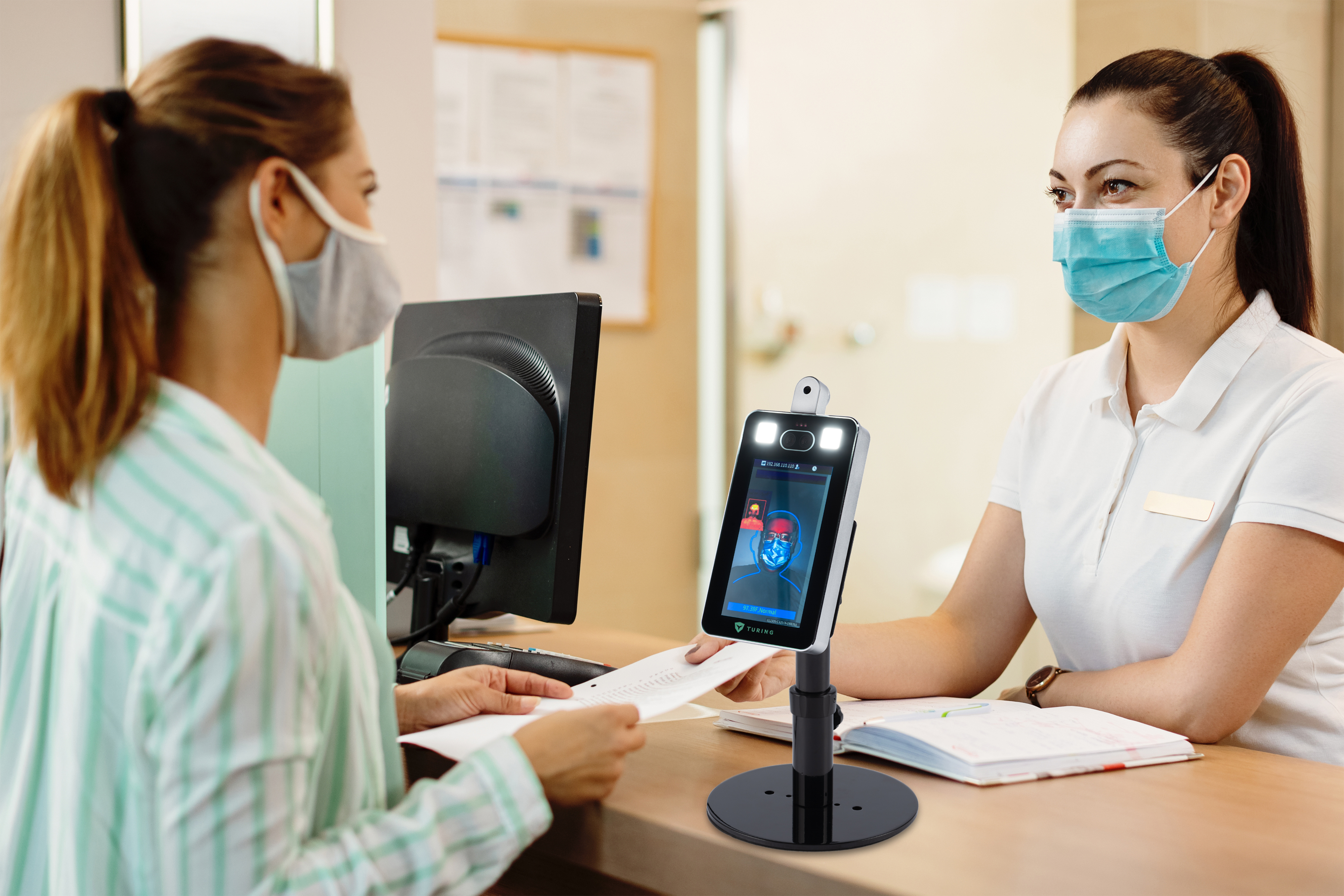 Adjustable Countertop Temperature Screening Device | Non-Touch ...