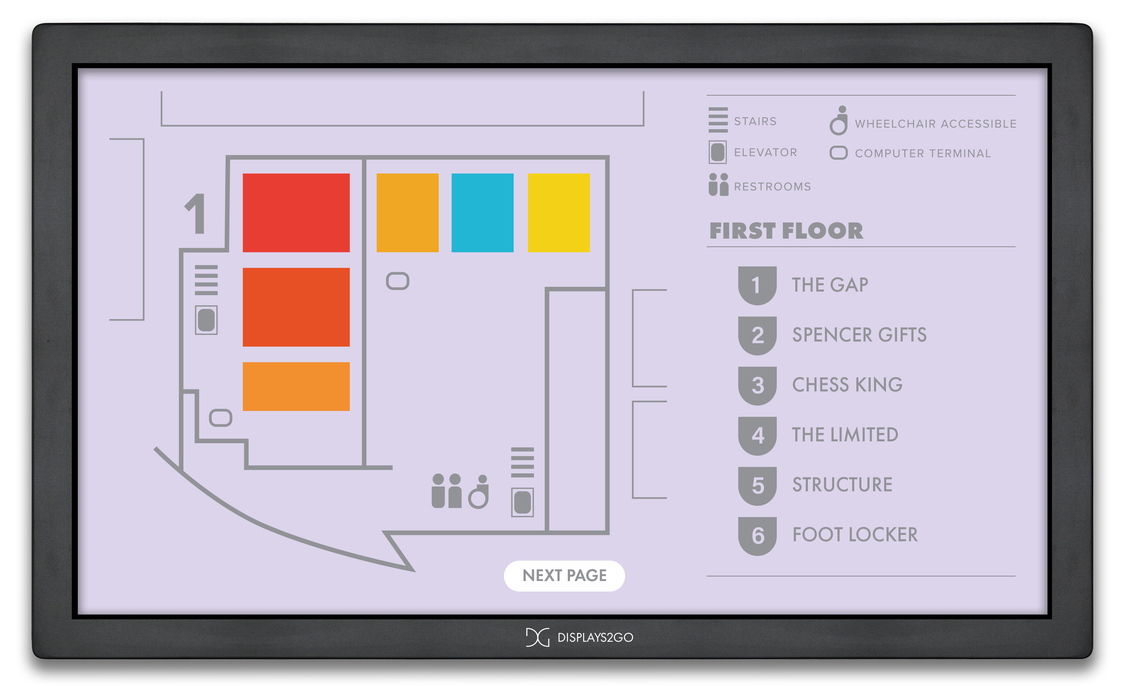Android Wall Display | 1080p Resolution Interactive Touch Screen ...