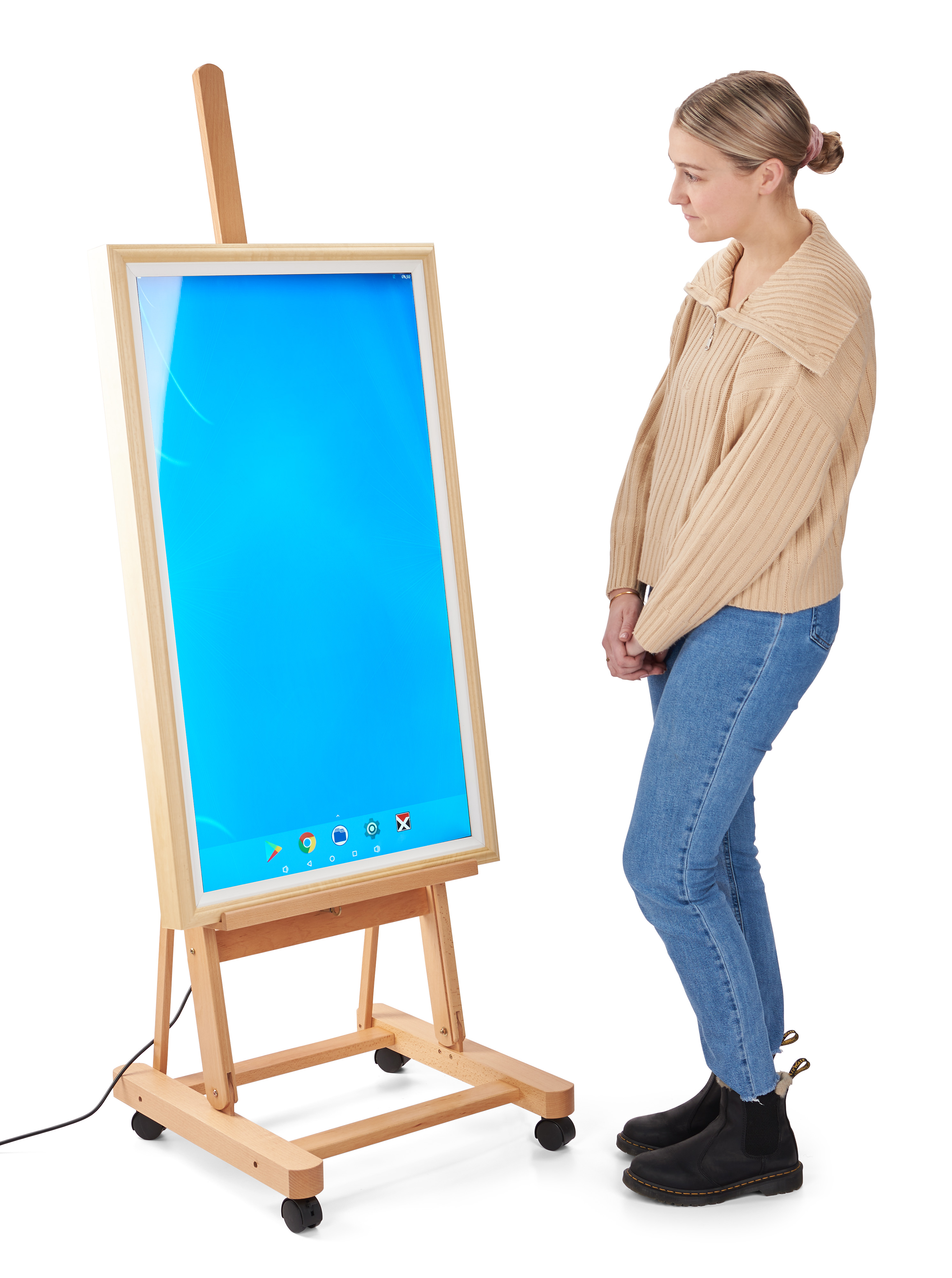Digital Art Display Stand | 43" LCD Screen | Displays2Go