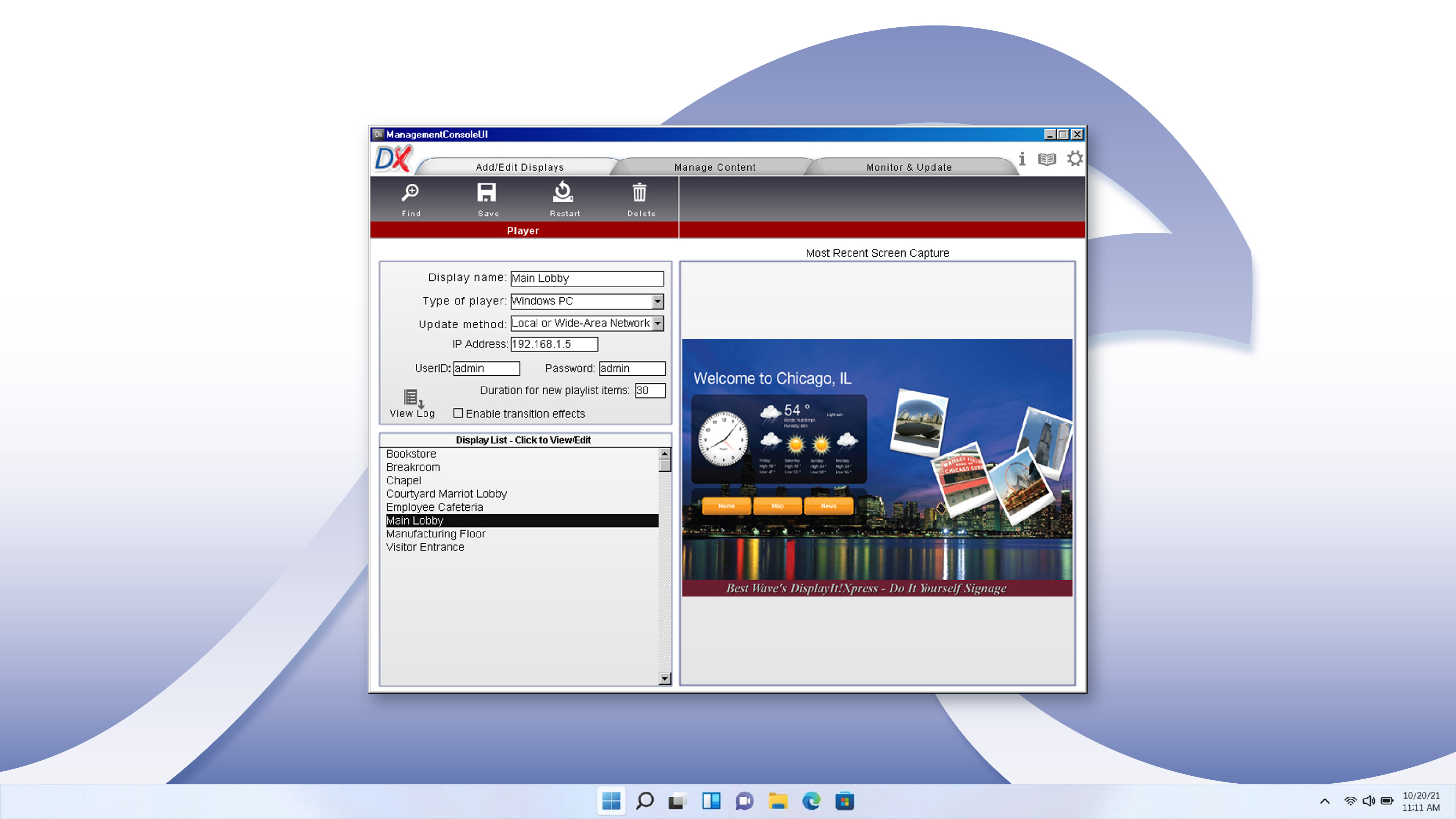 Digital Signage Content Management Software No Recurring Fees