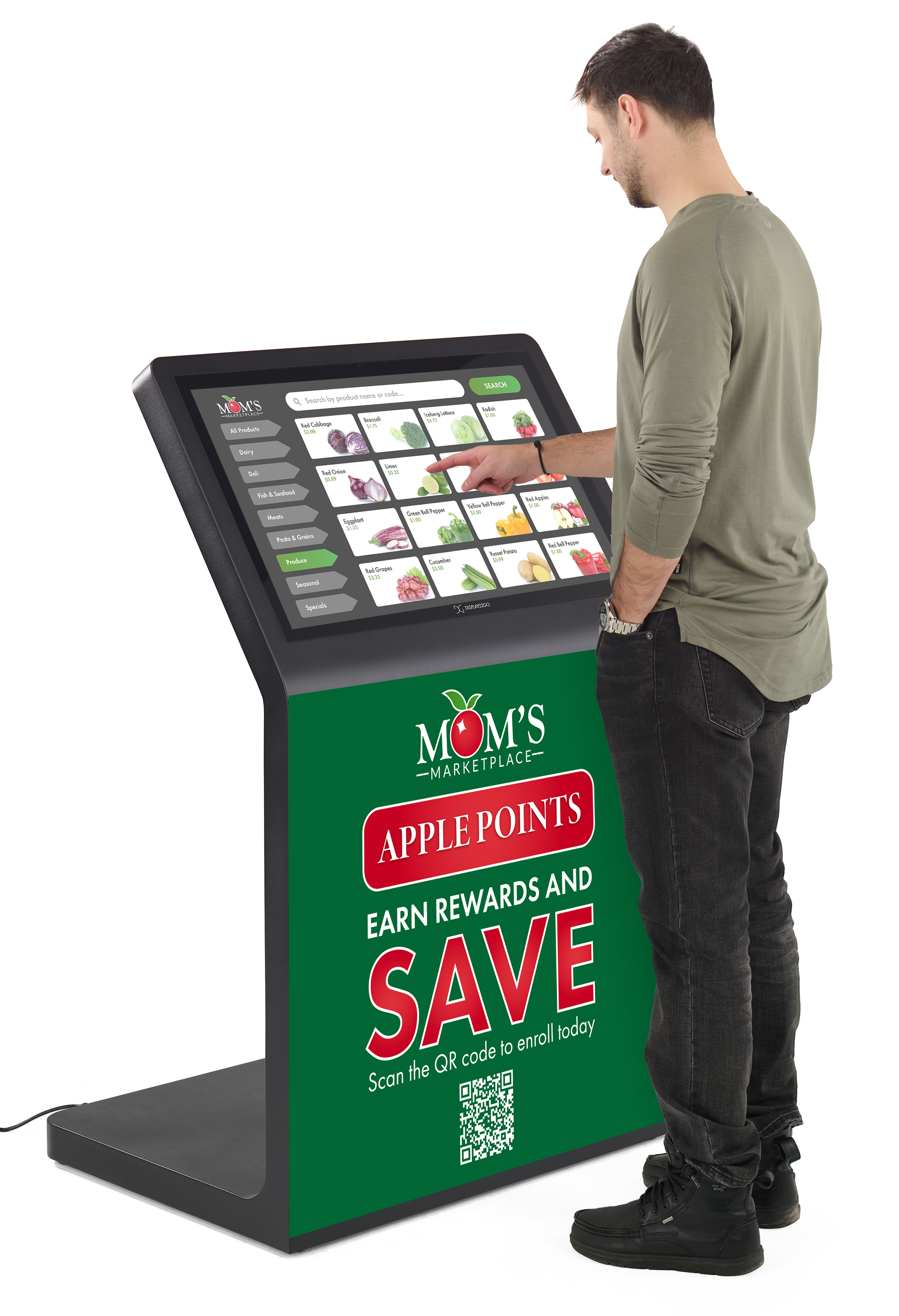 Touch Screen Kiosk with Camera | Shop Digital Signage | Displays2Go