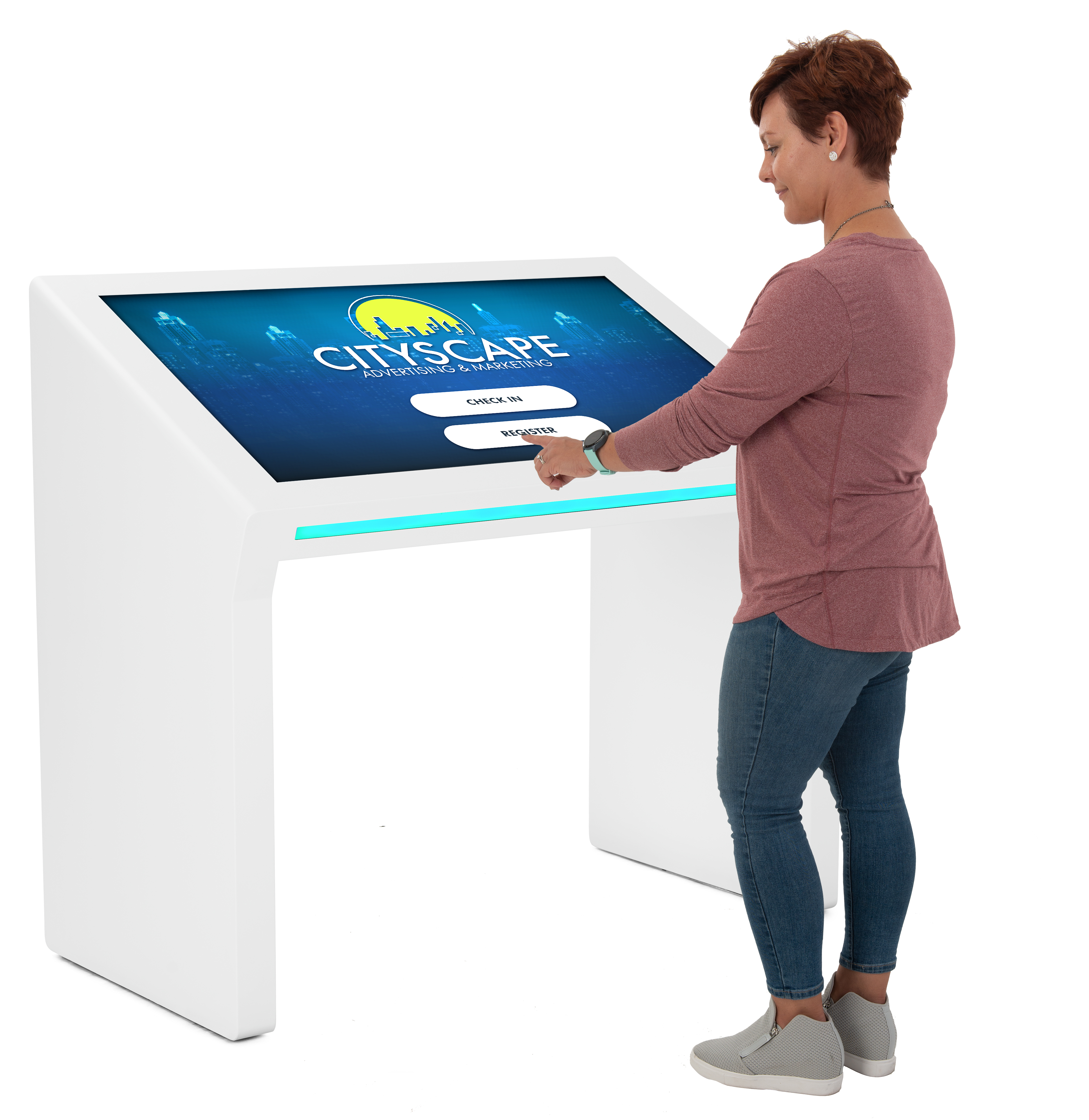 Edge-Lit Touch Screen Kiosk | Buy Now for Same Day Shipping | Displays2Go