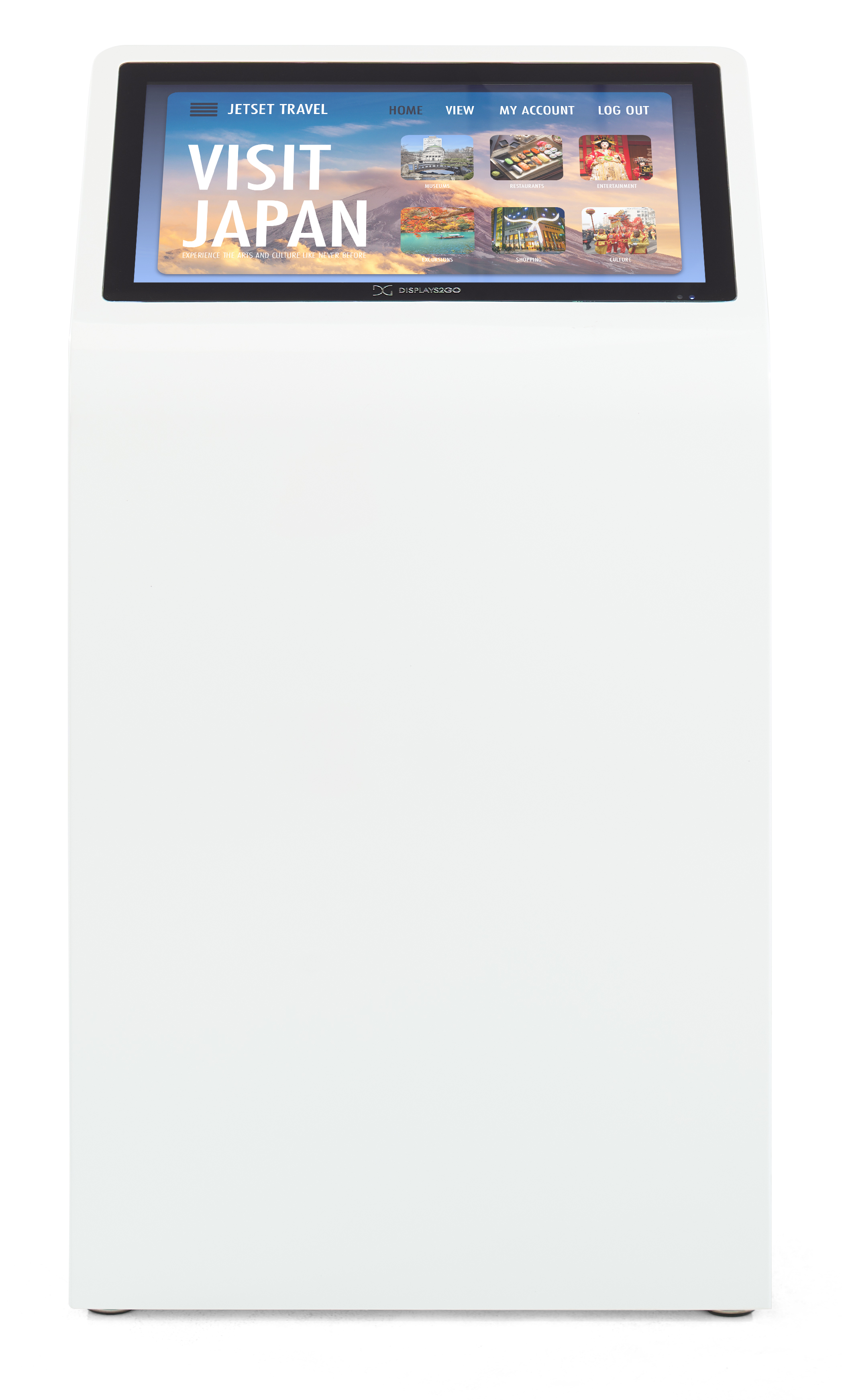 Floor Standing Touch Screen Kiosk | Shop Digital Signage | Displays2Go