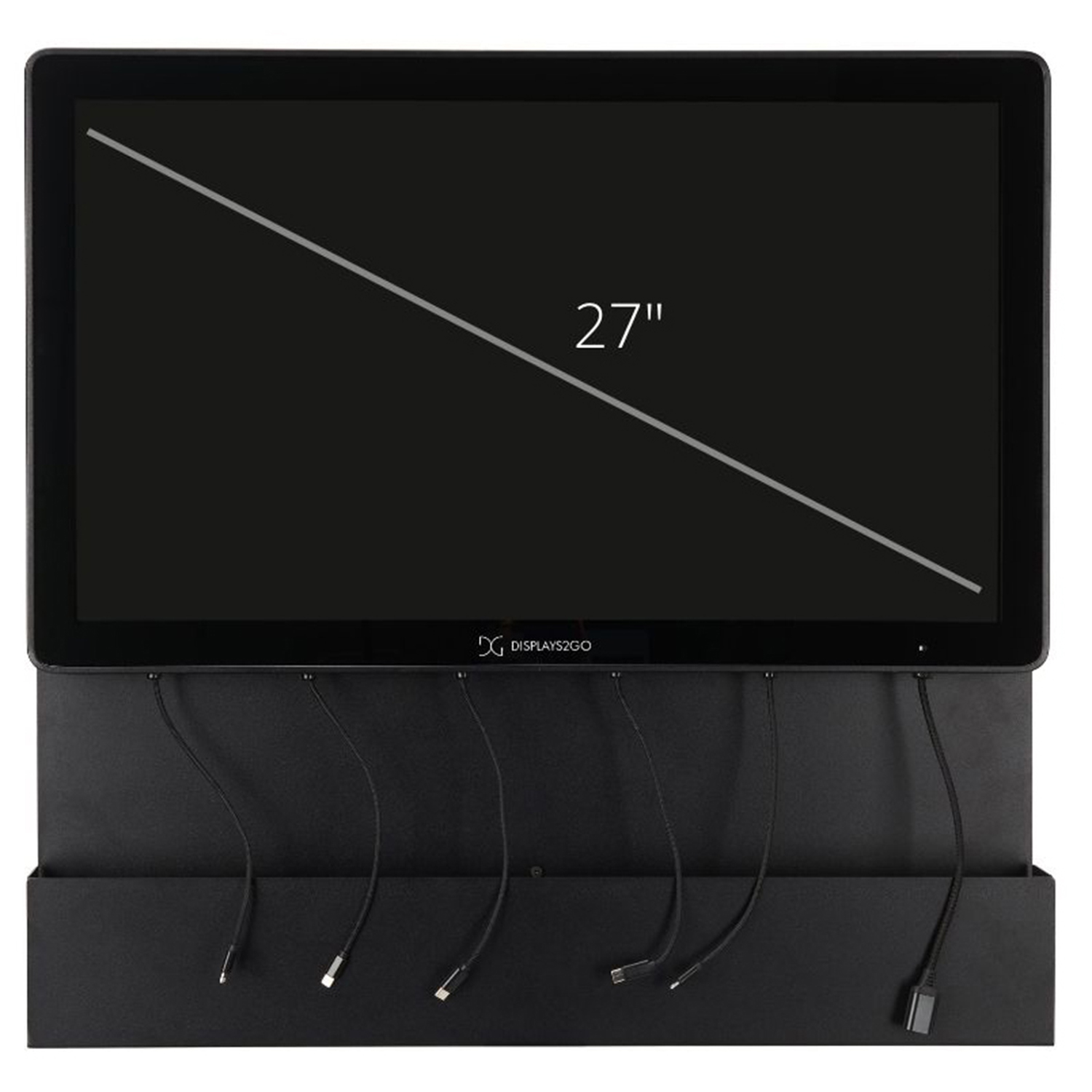 Wall Mount Charging Station with Digital Screen | Six Devices | Displays2Go