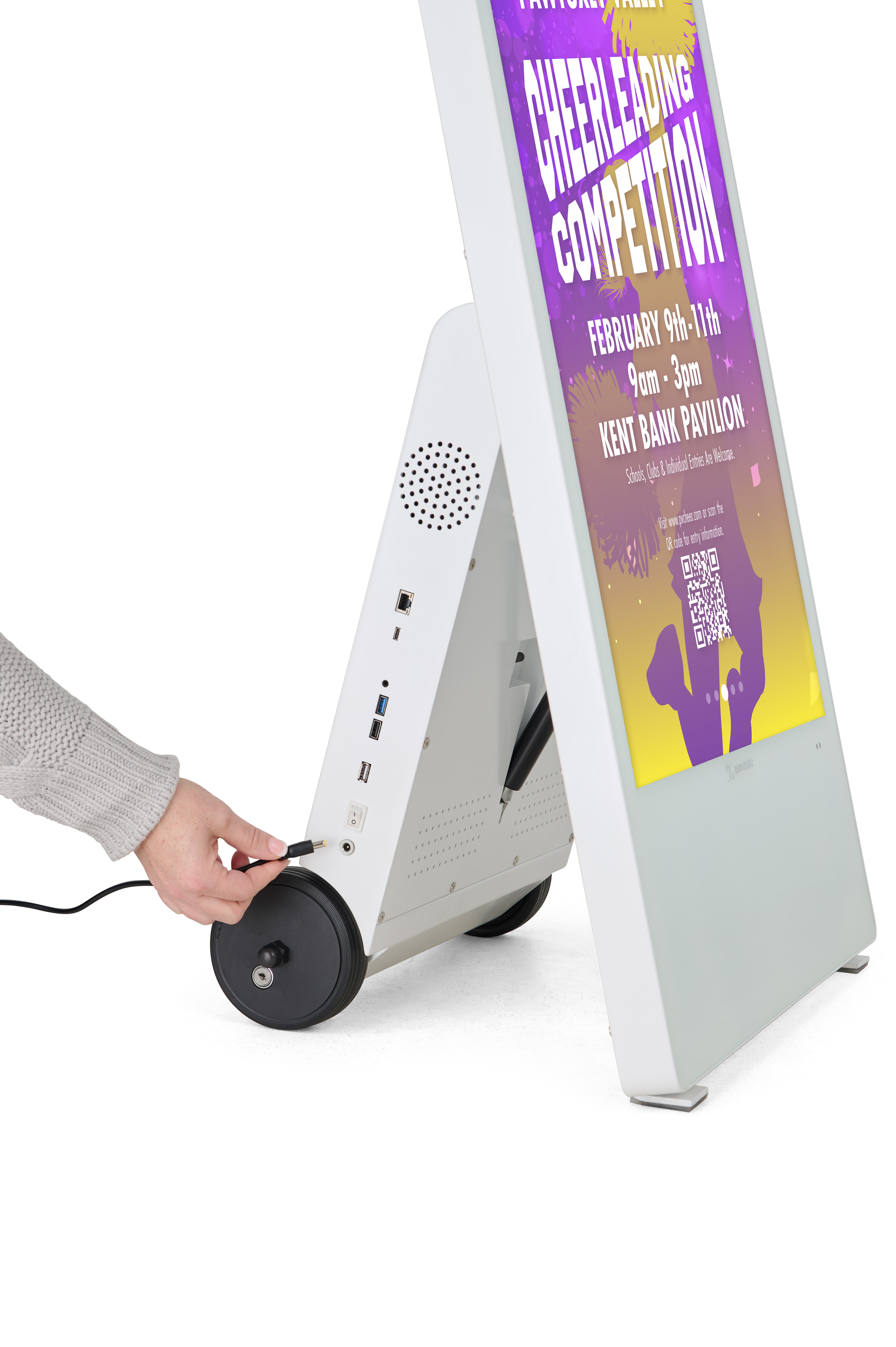 Indoor Mobile Digital Signage | Portable A-Frame Sign | Displays2Go