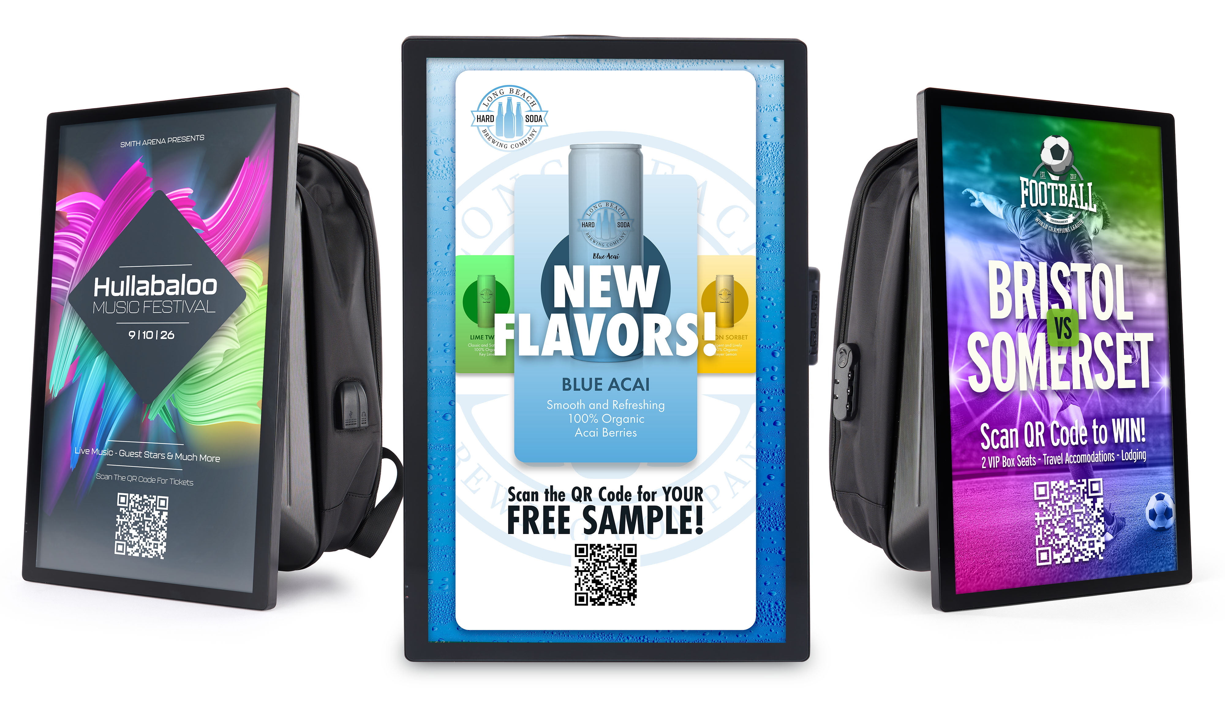 Digital Backpack Billboard | 21.5" LCD Screen | Displays2Go
