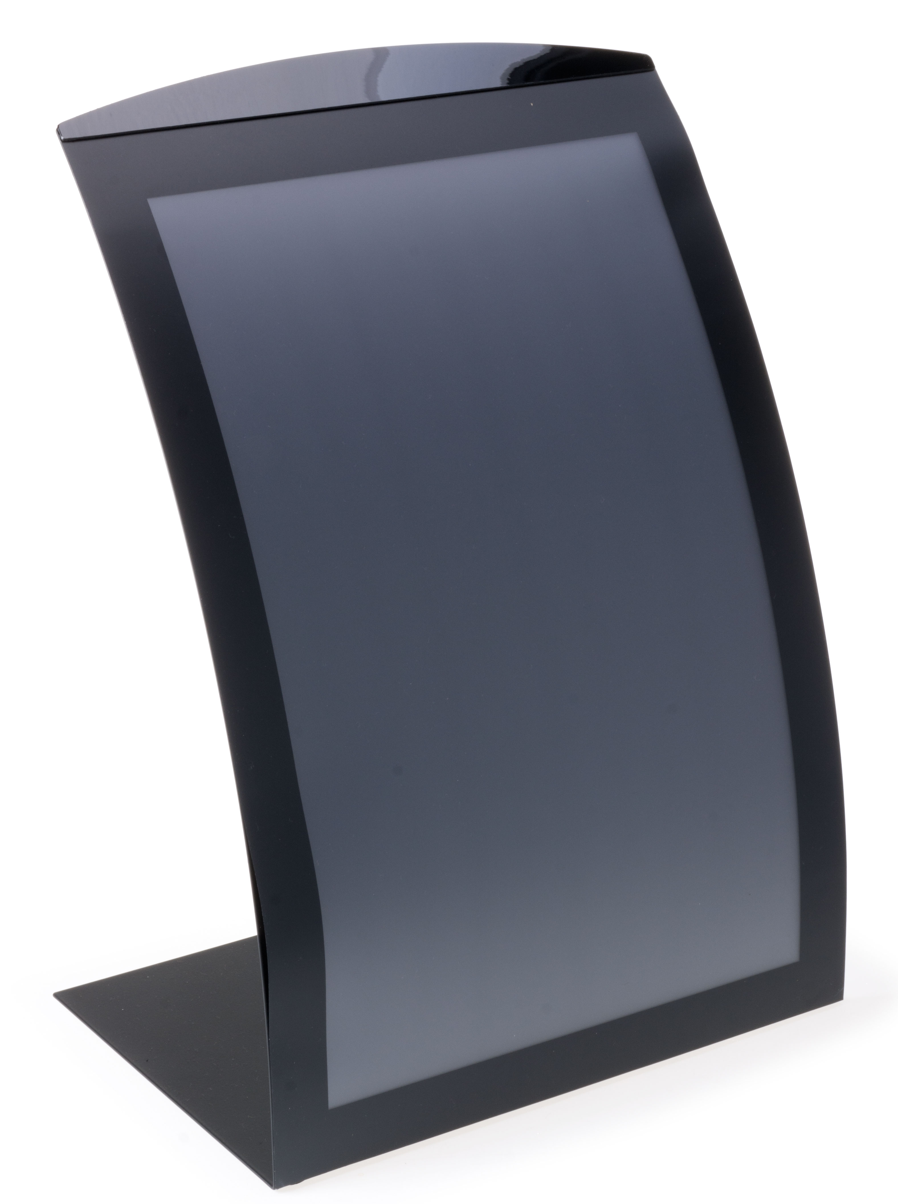 Magnetic Flip-Open Print Frame | Non-Glare Curved Sign Holder | Displays2Go