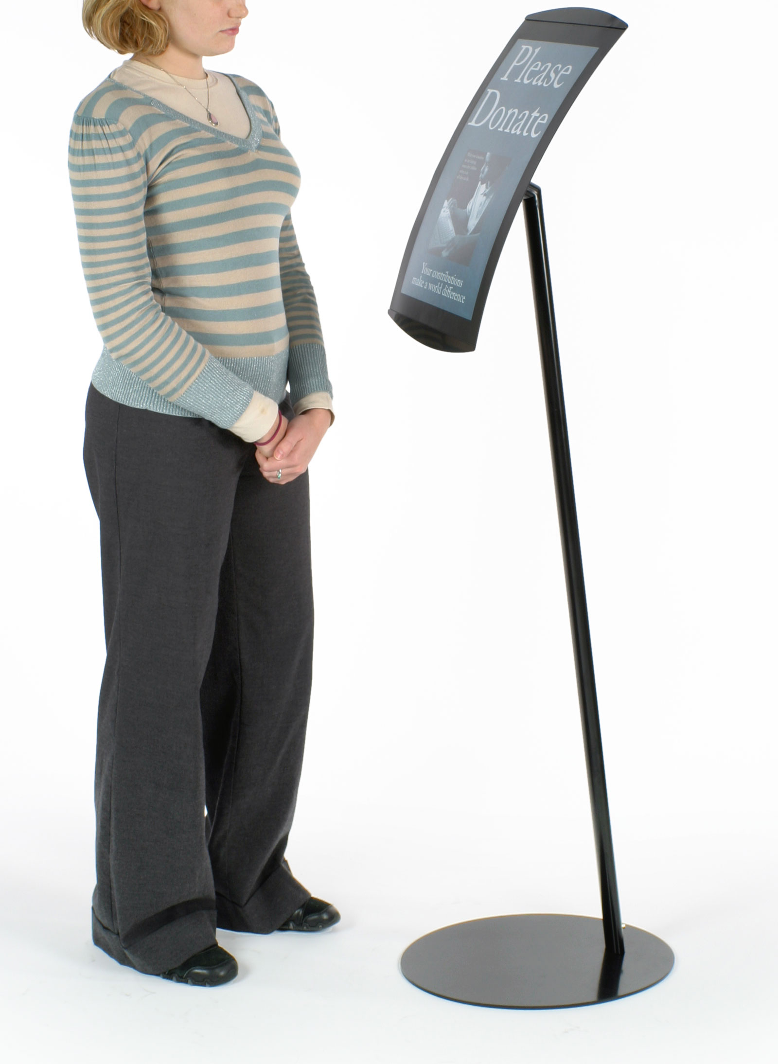 Magnetic Frame | 11" x 17" Menu Holder Floor Stand | Displays2Go