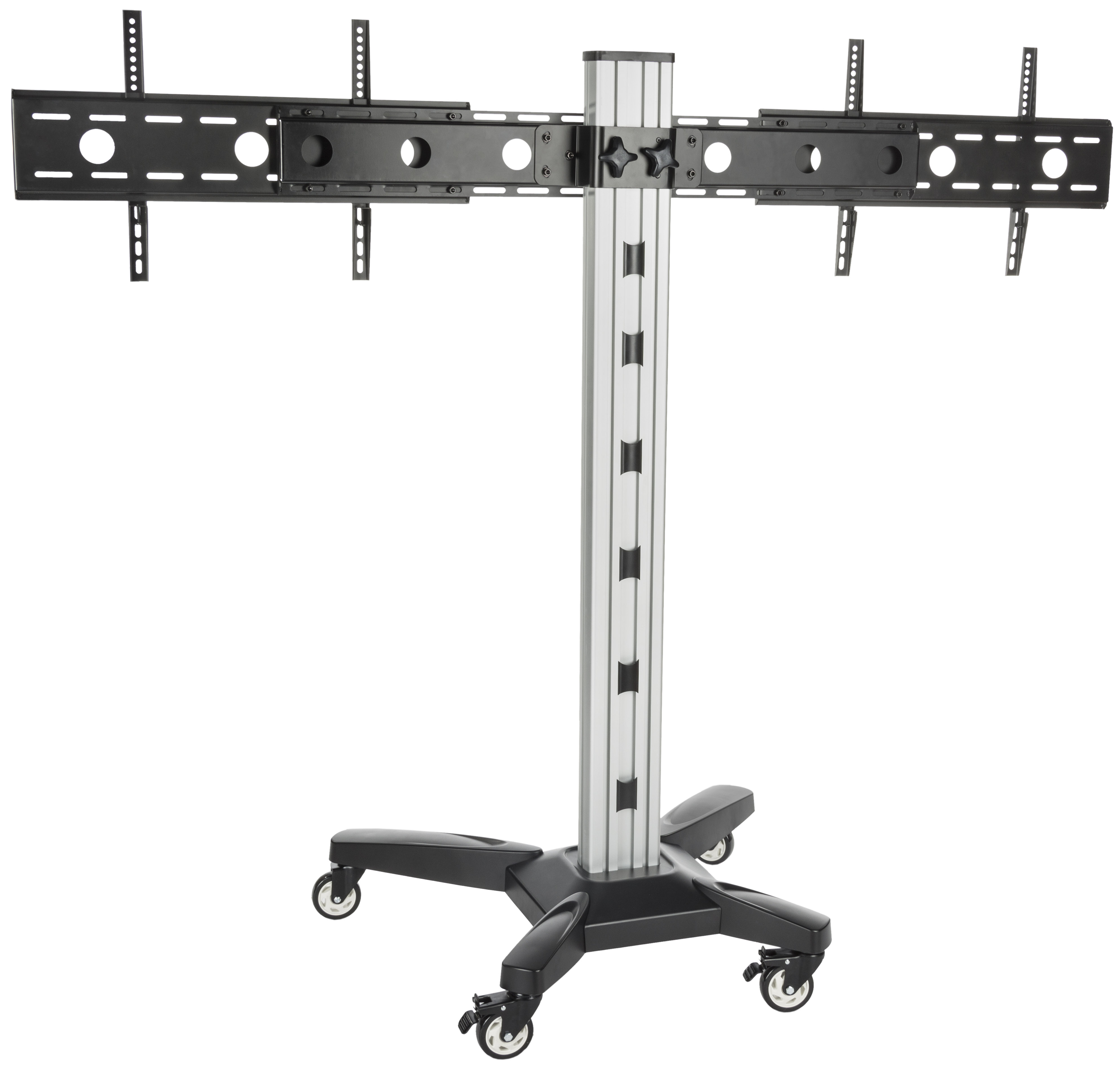 Side By Side Dual TV Rack | Cable Management | Displays2Go