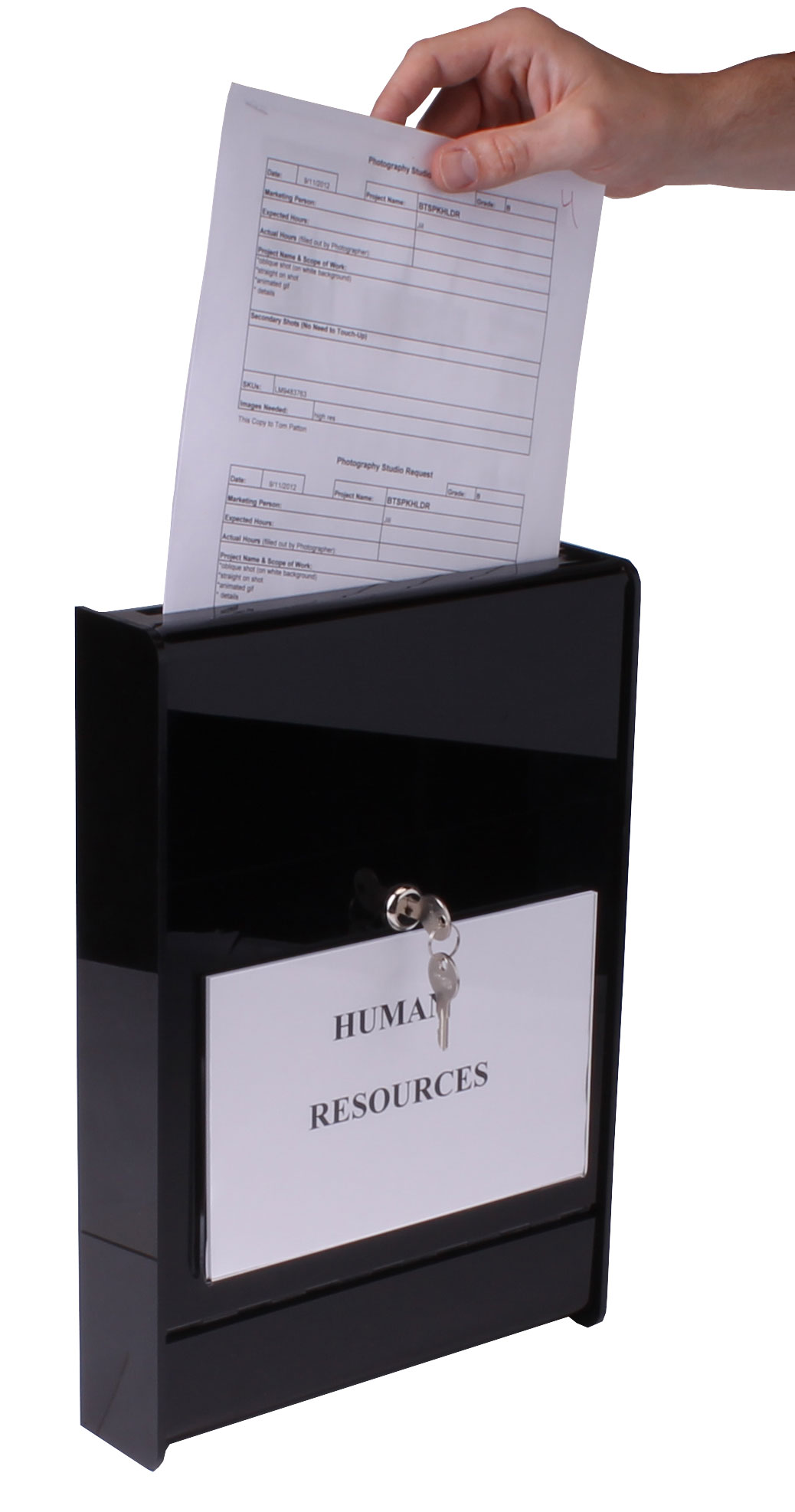 8.5x11 Sign Holder Side Pocket Acrylic Ballot Box With Sign Holder - 8 ...