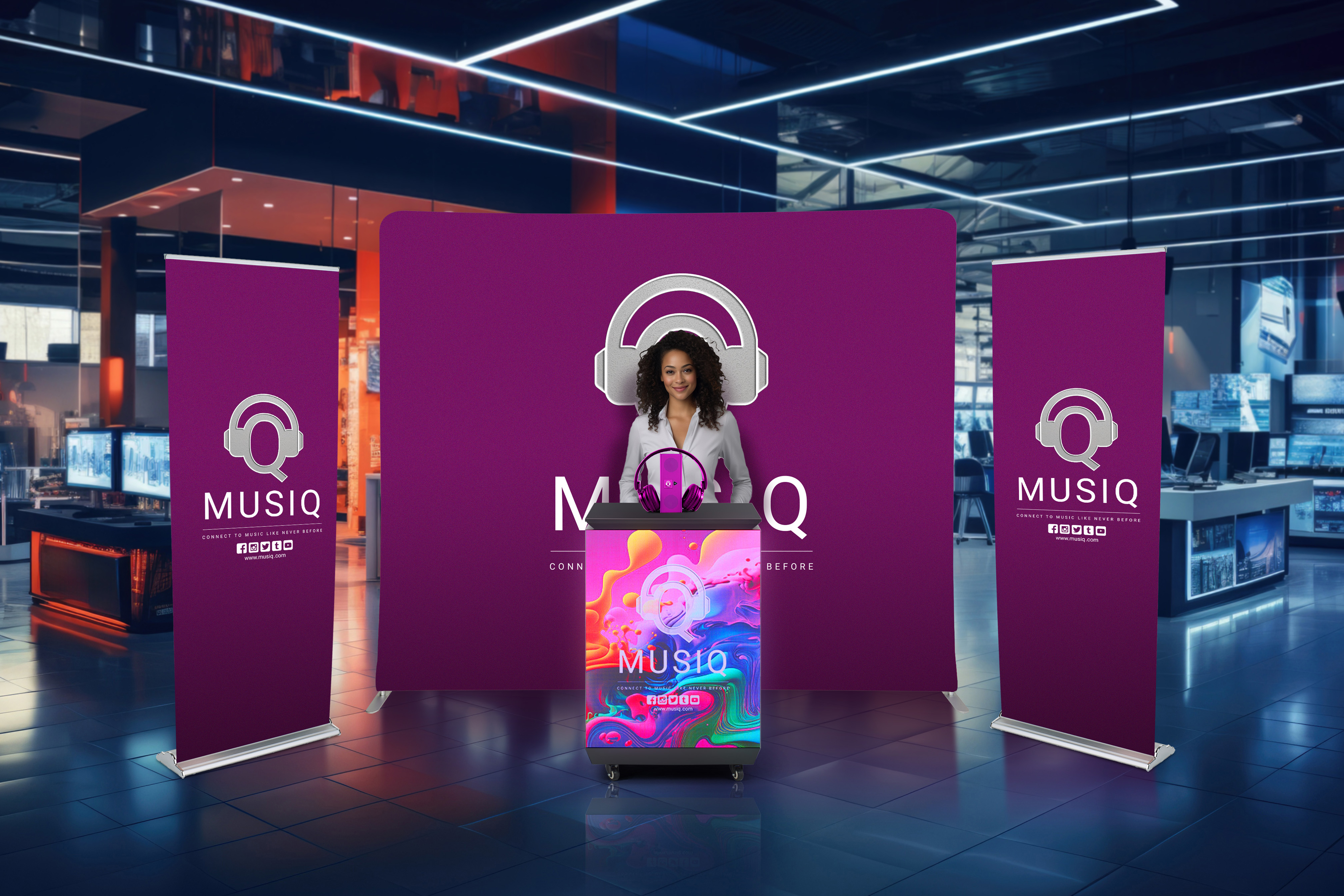 Three-Sided Digital Signage Totem | Shop Digital Signage | Displays2Go
