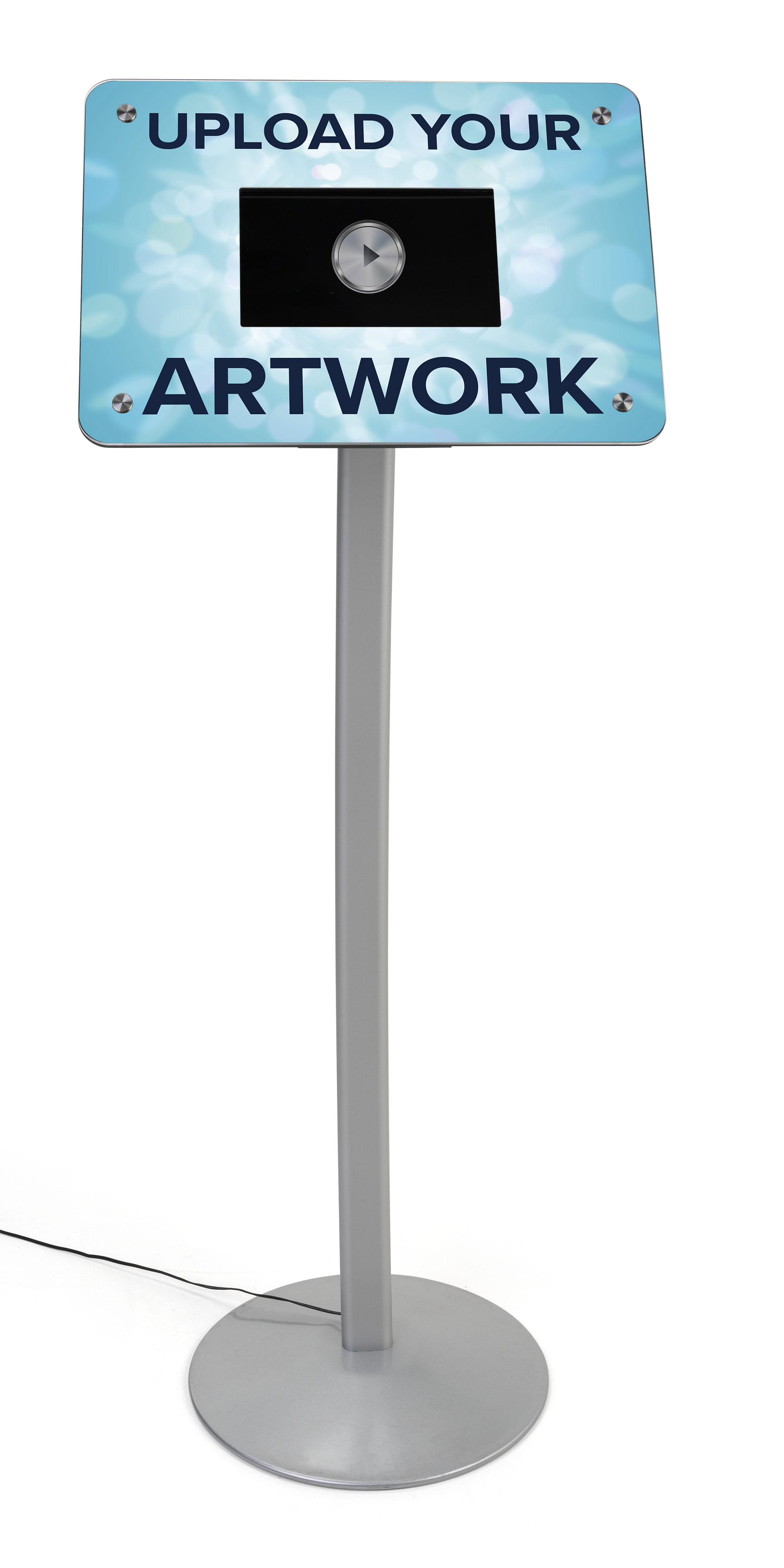 Small Digital Signage Stand | Portable Sign with Custom Graphic ...