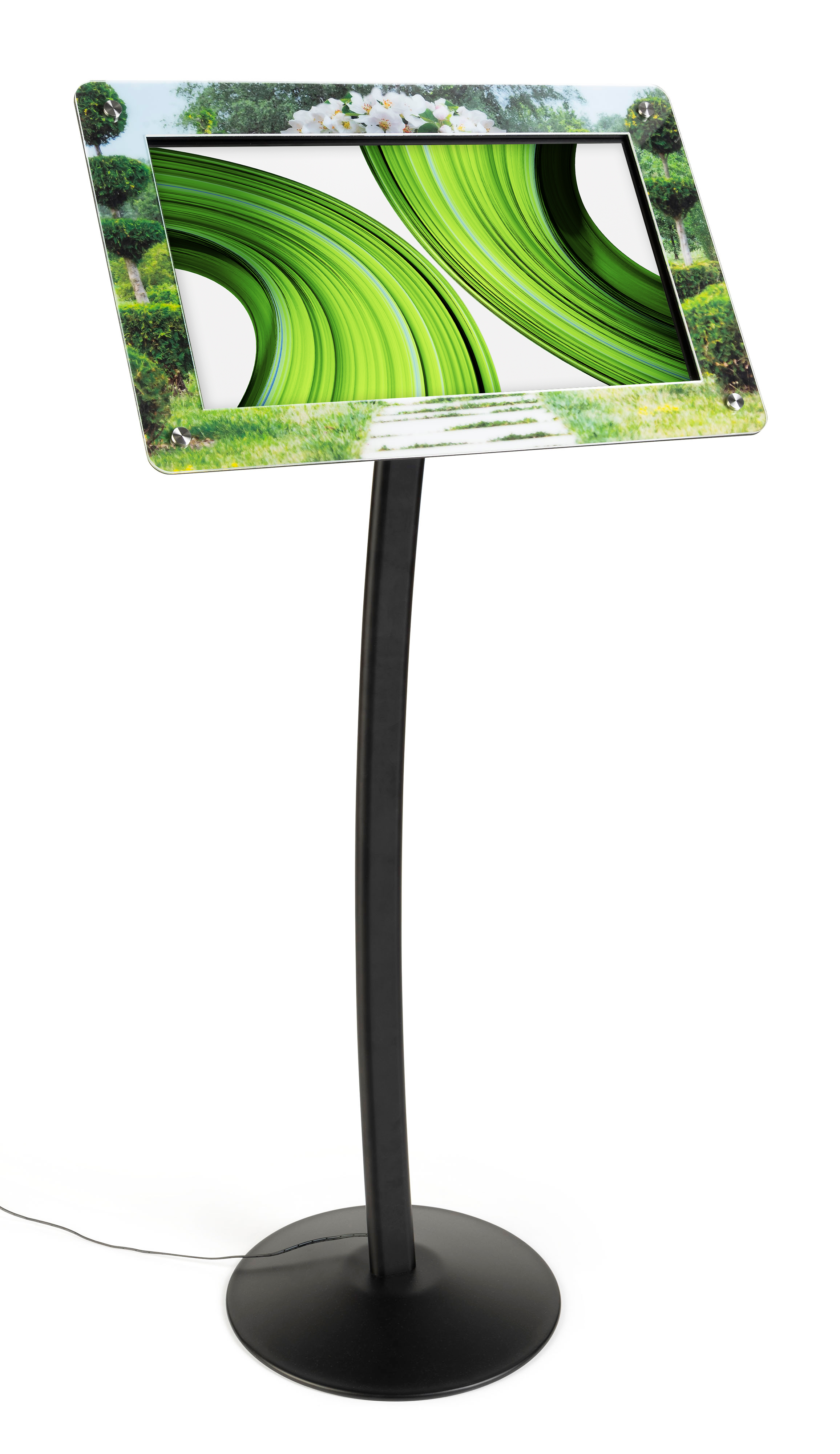 Customized Digital Display Sign | Plug-n-Play Floor Stand | Displays2Go